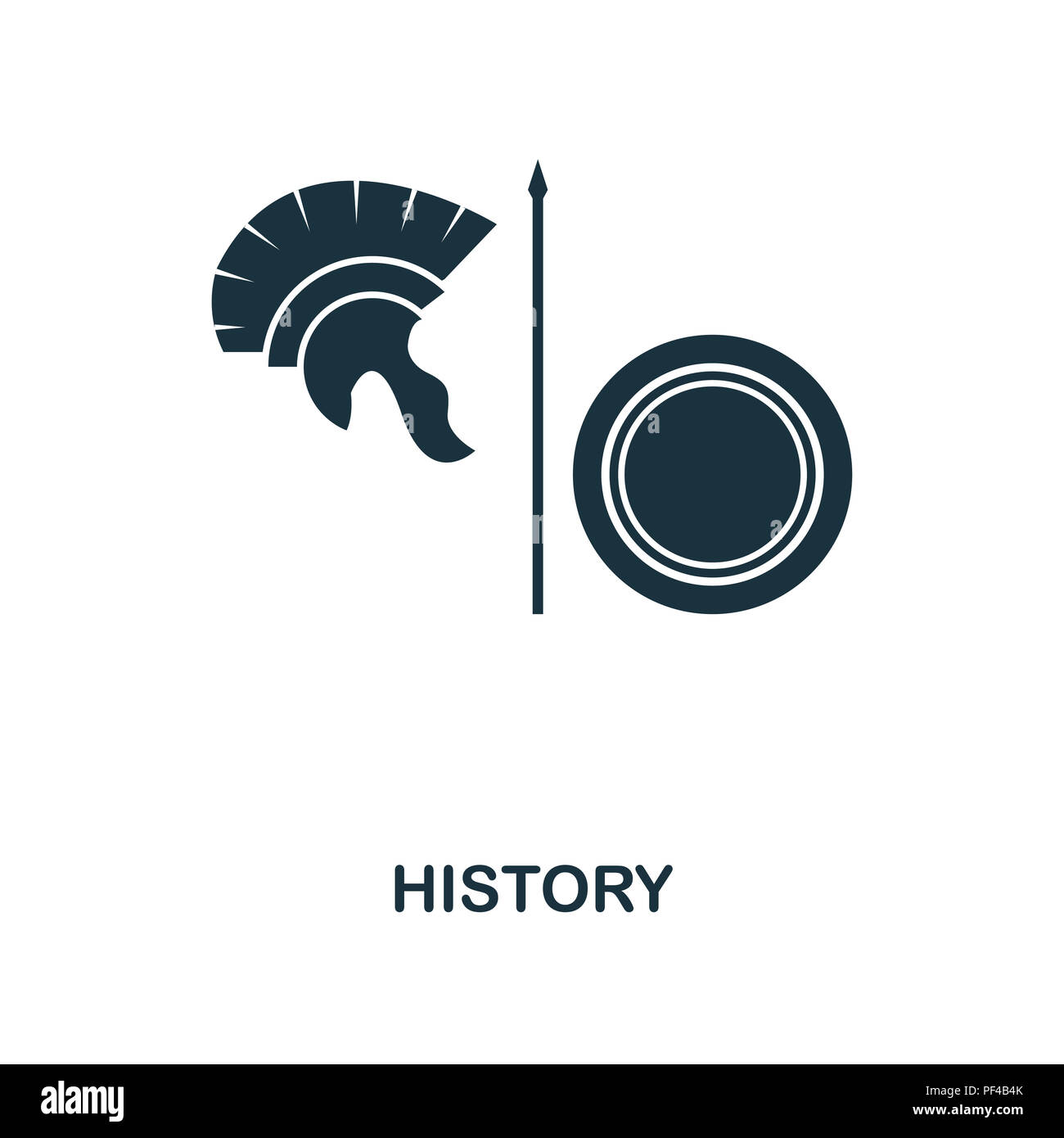 History creative icon. Simple element illustration. History concept ...