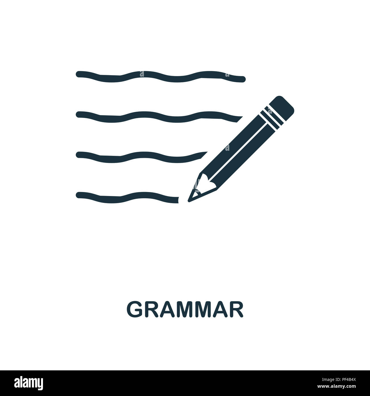 Grammar creative icon. Simple element illustration. Grammar concept ...