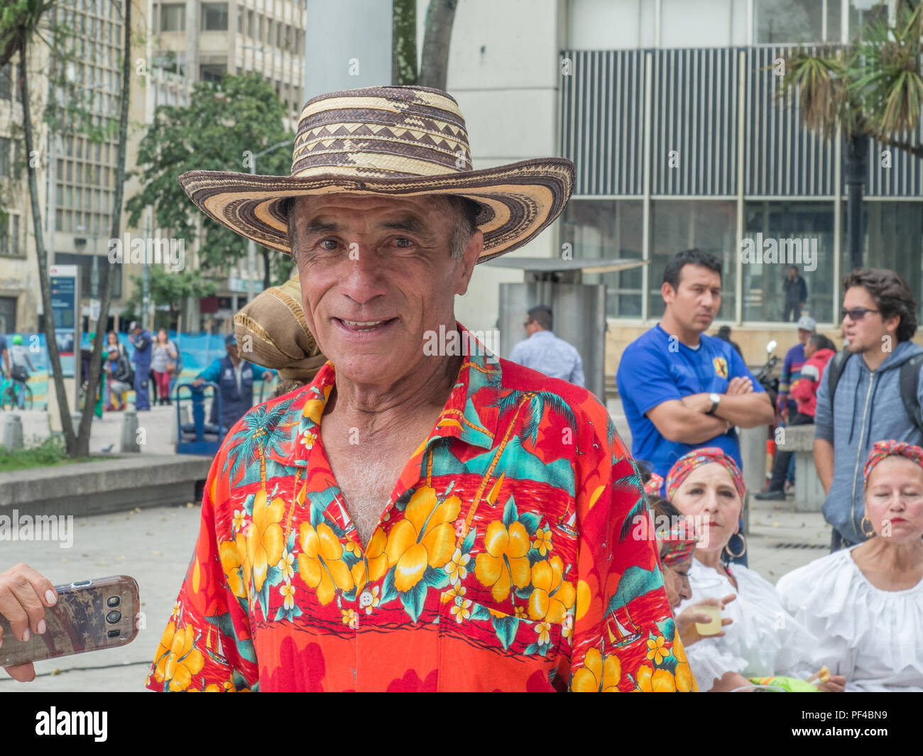 Bogota, Colombia - September 09, 2017: Portrait of man frorm Colombian ...
