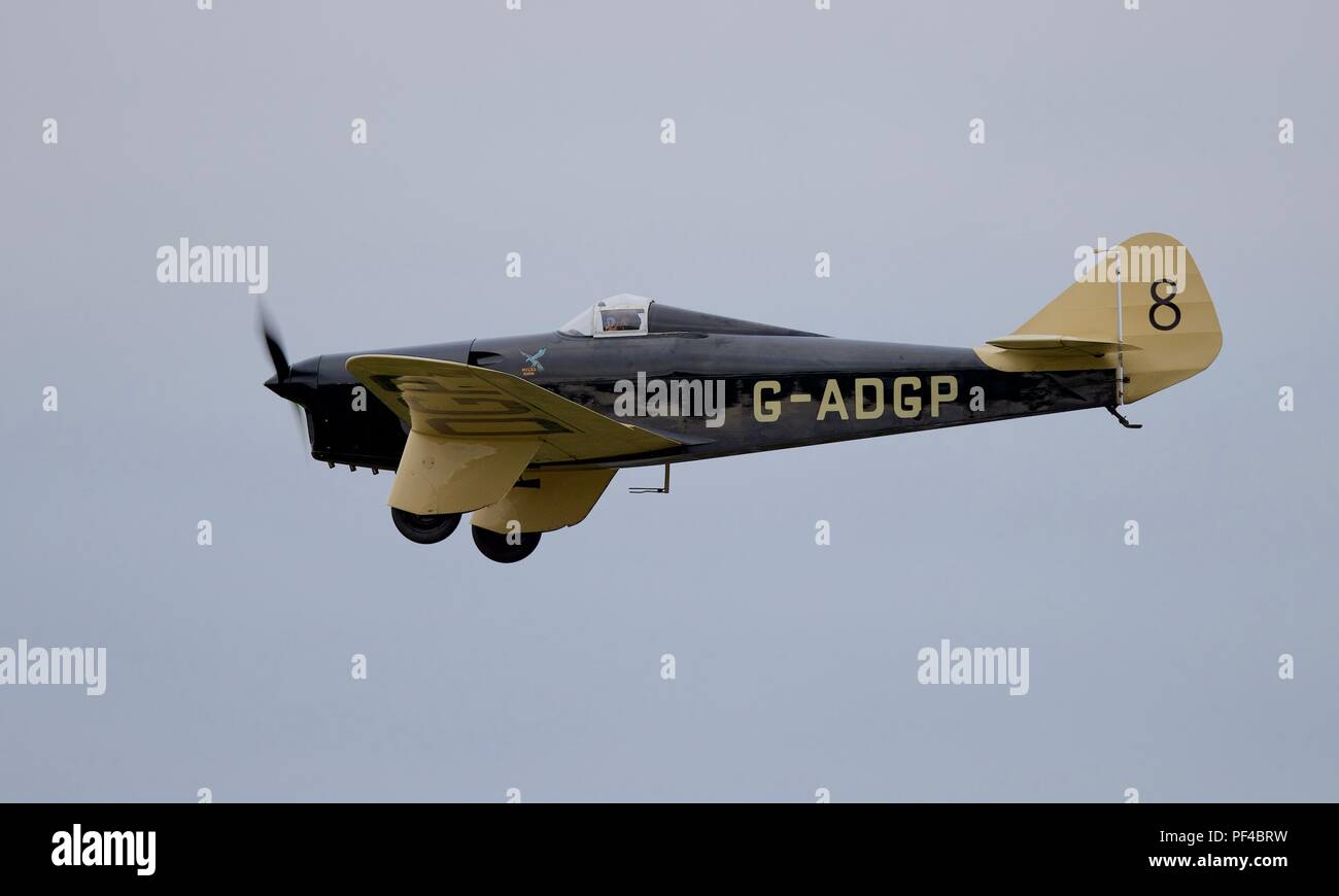 The sole surviving Miles Hawk Speed Six aircraft flying at Shuttleworth ...