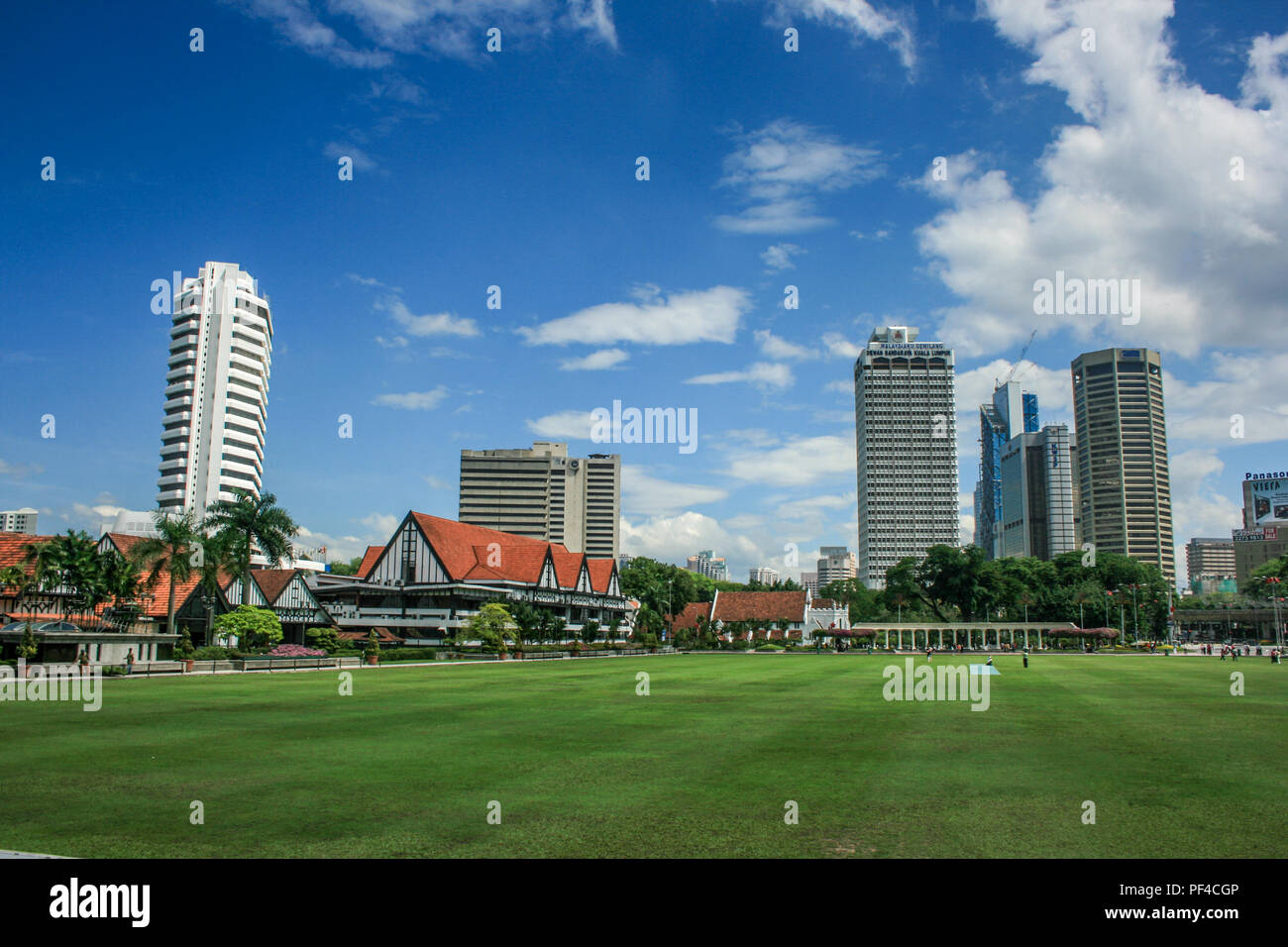 Cricket ground at Merdeka (Independence) Square, Kuala Lumpur, Malaysia ...