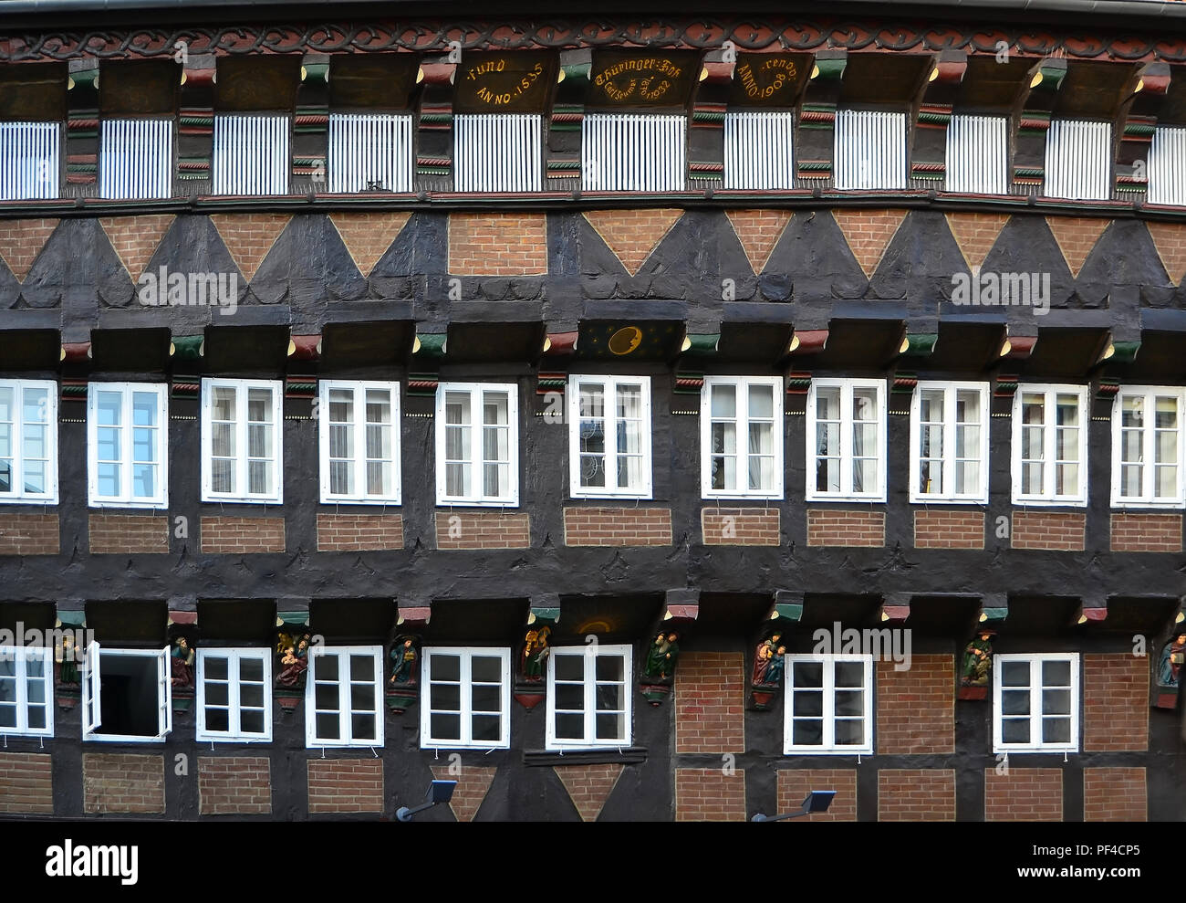 Historic half-timbered house in the old town of Brunswick Stock Photo ...