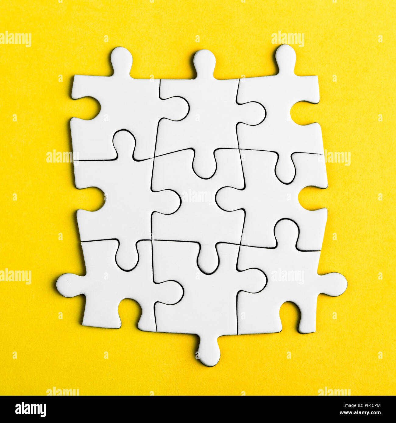 Blank puzzle pieces hi-res stock photography and images - Alamy