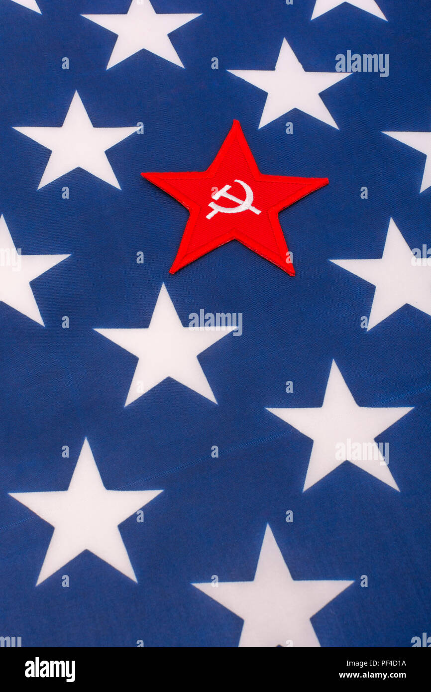 Hammer sickle stars stripes hi-res stock photography and images - Alamy