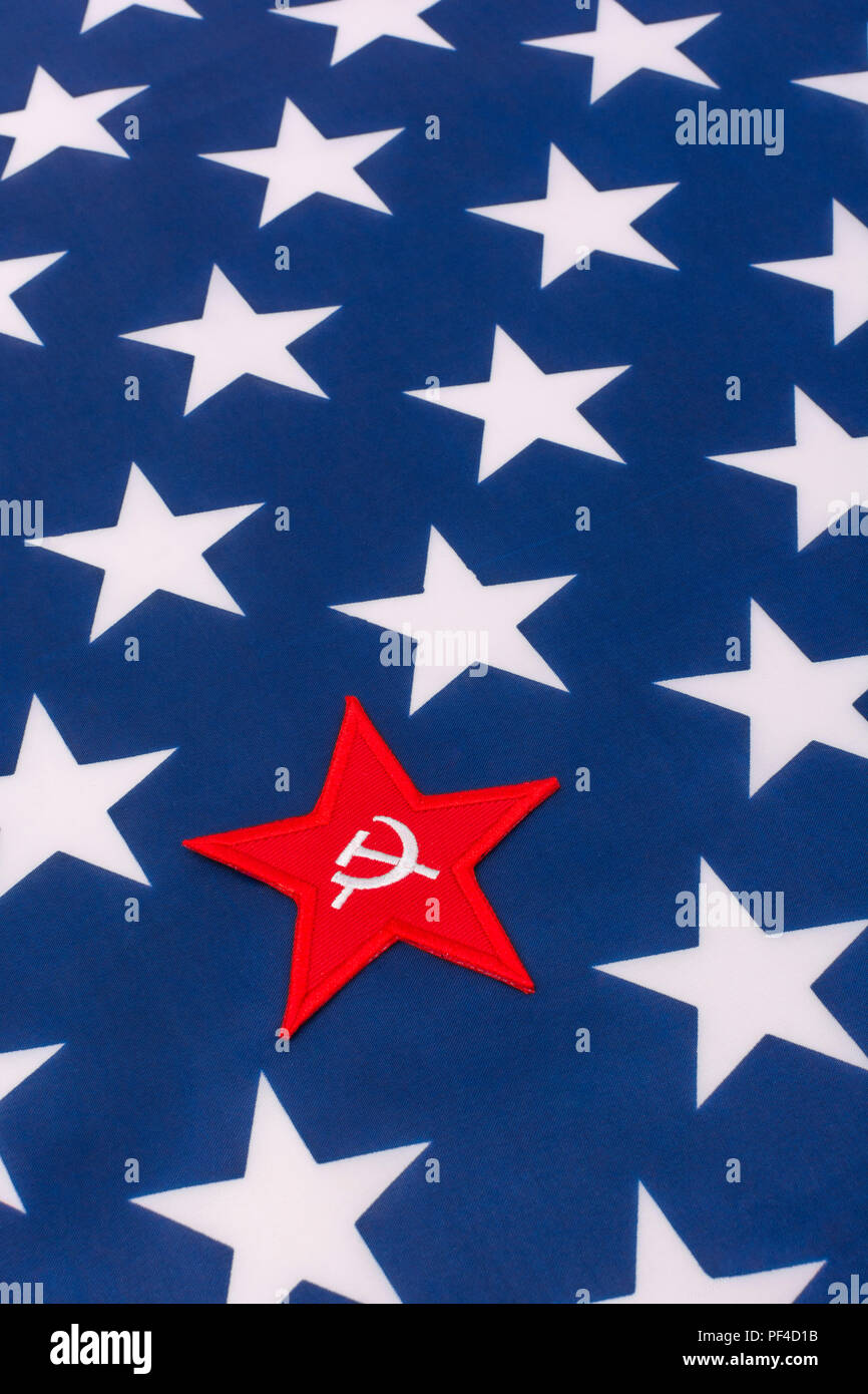 Hammer sickle stars stripes hi-res stock photography and images - Alamy