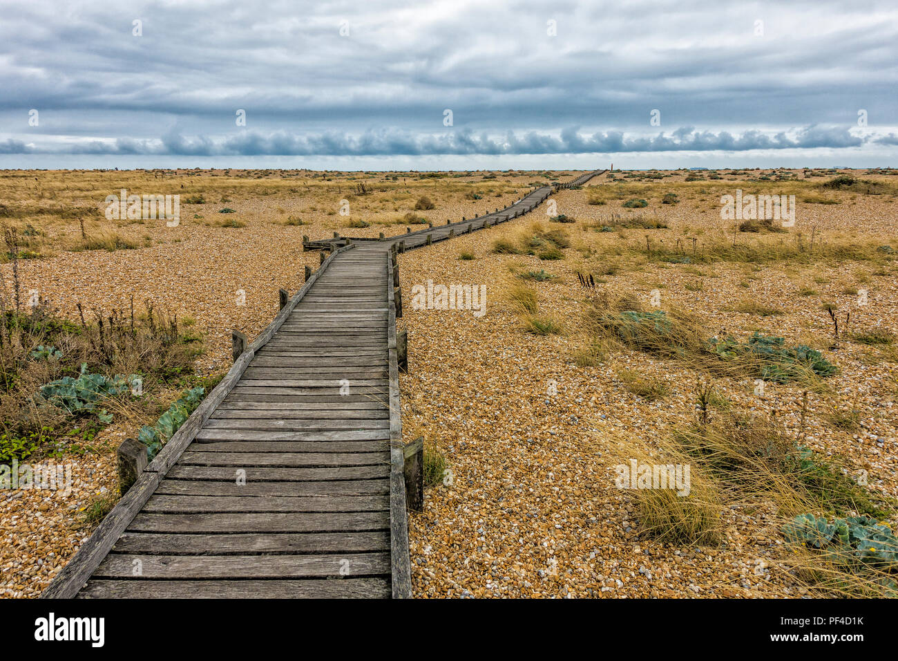 The Boardwalk,Dungeness,Shingle,Beach,Bleak Landscape,Kent,UK Stock ...