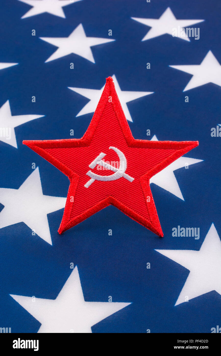 Hammer sickle stars stripes hi-res stock photography and images - Alamy
