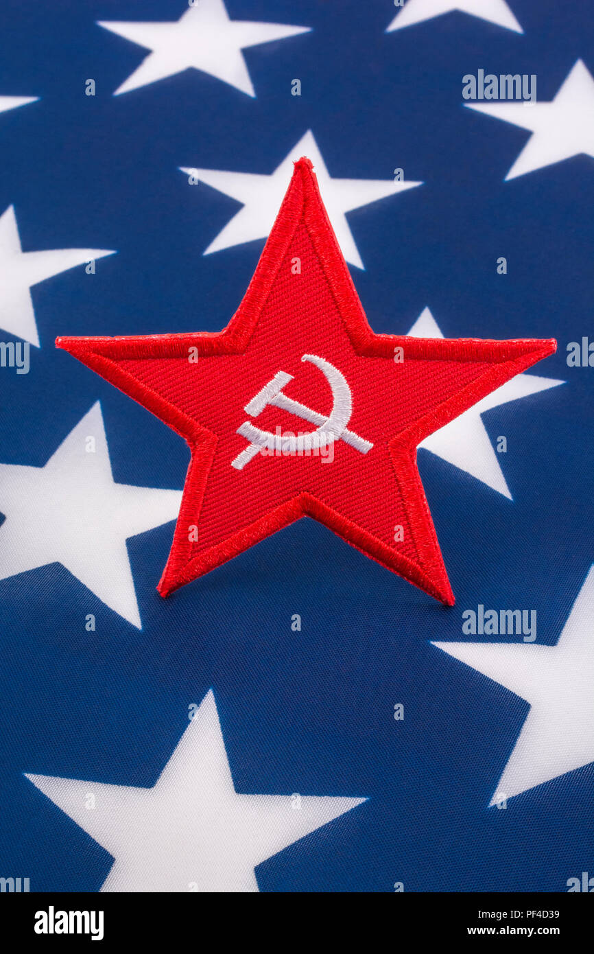 Hammer sickle stars stripes hi-res stock photography and images - Alamy