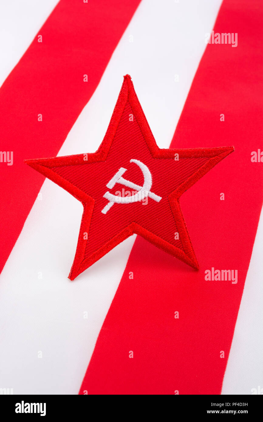 Hammer sickle stars stripes hi-res stock photography and images - Alamy