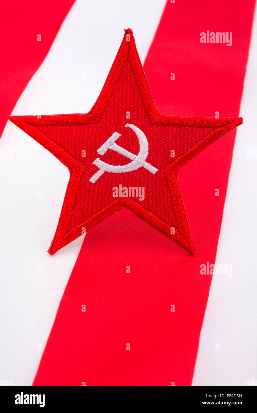 Hammer sickle stars stripes hi-res stock photography and images - Alamy