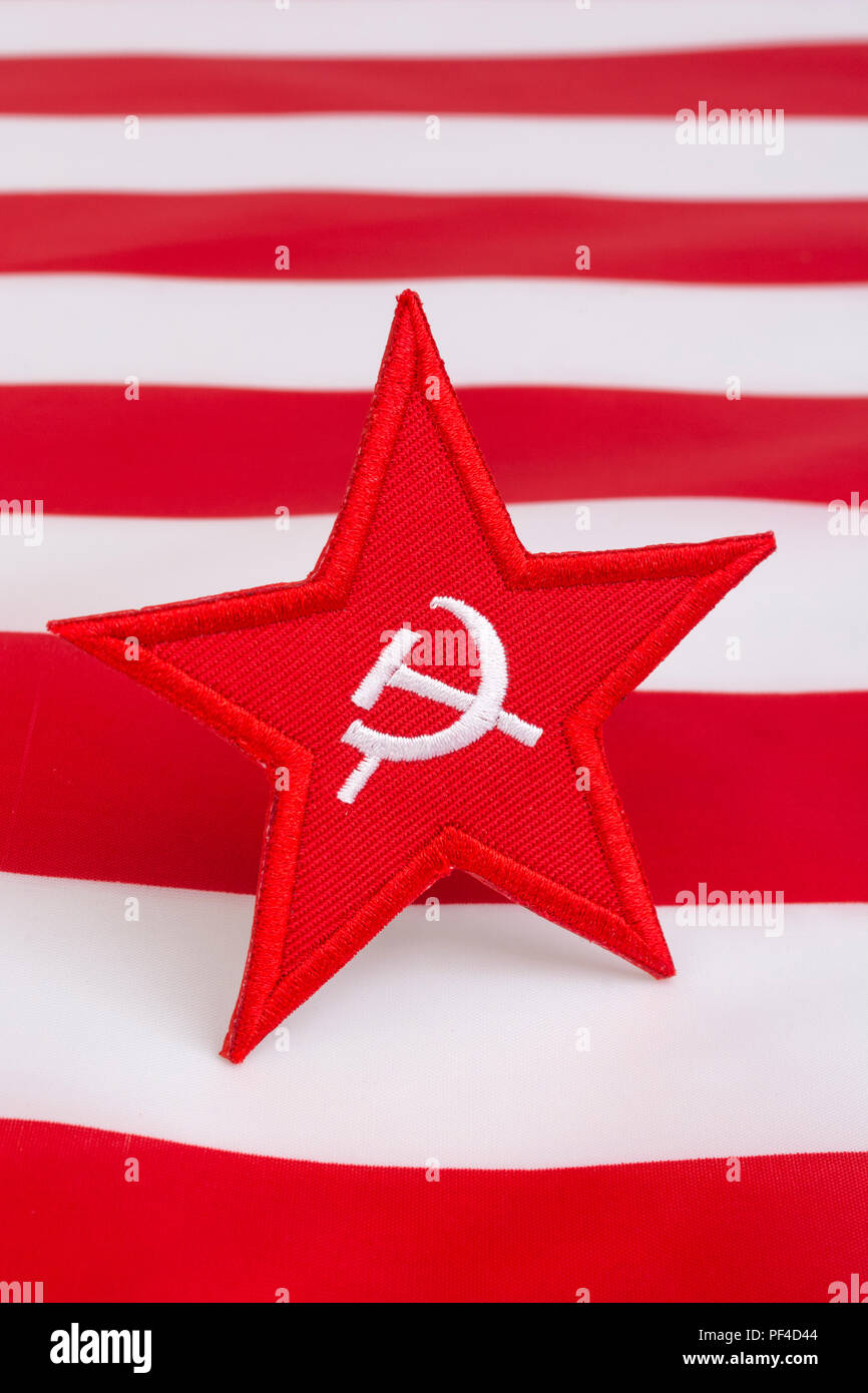 Hammer sickle stars stripes hi-res stock photography and images - Alamy