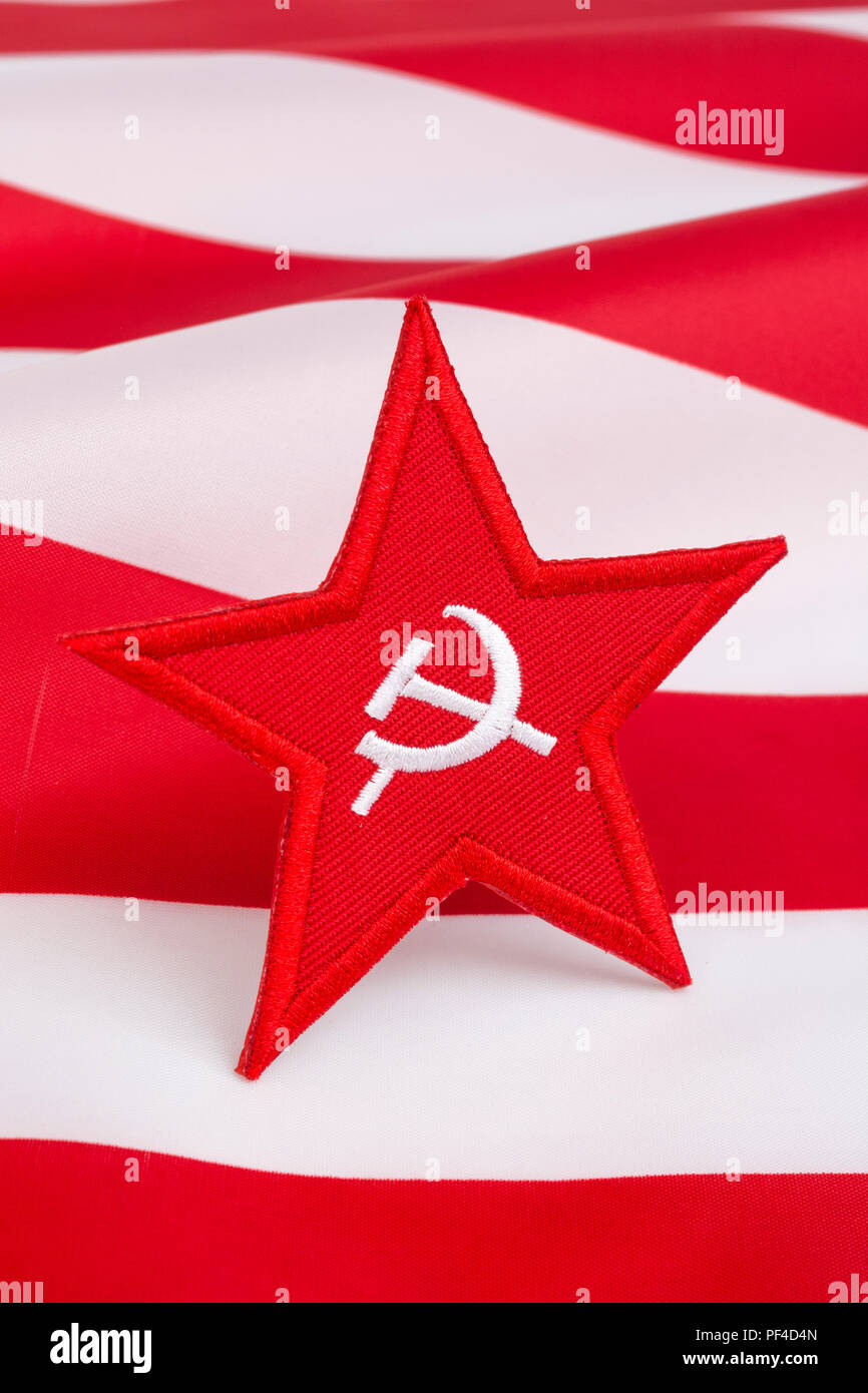 Hammer sickle stars stripes hi-res stock photography and images - Alamy