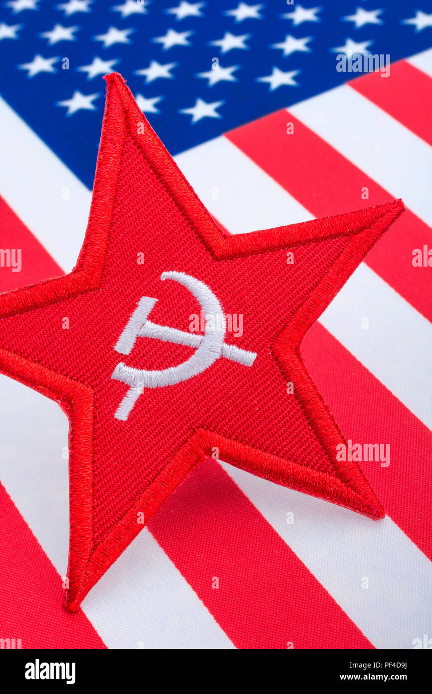 Hammer sickle stars stripes hi-res stock photography and images - Alamy