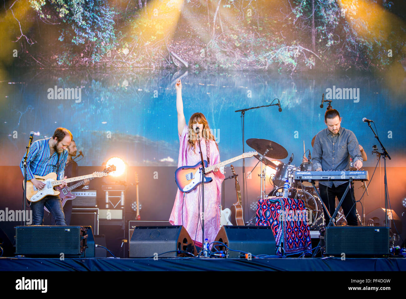 Norway, Uskedal - June 29, 2018. The Norwegian singer, songwriter and ...