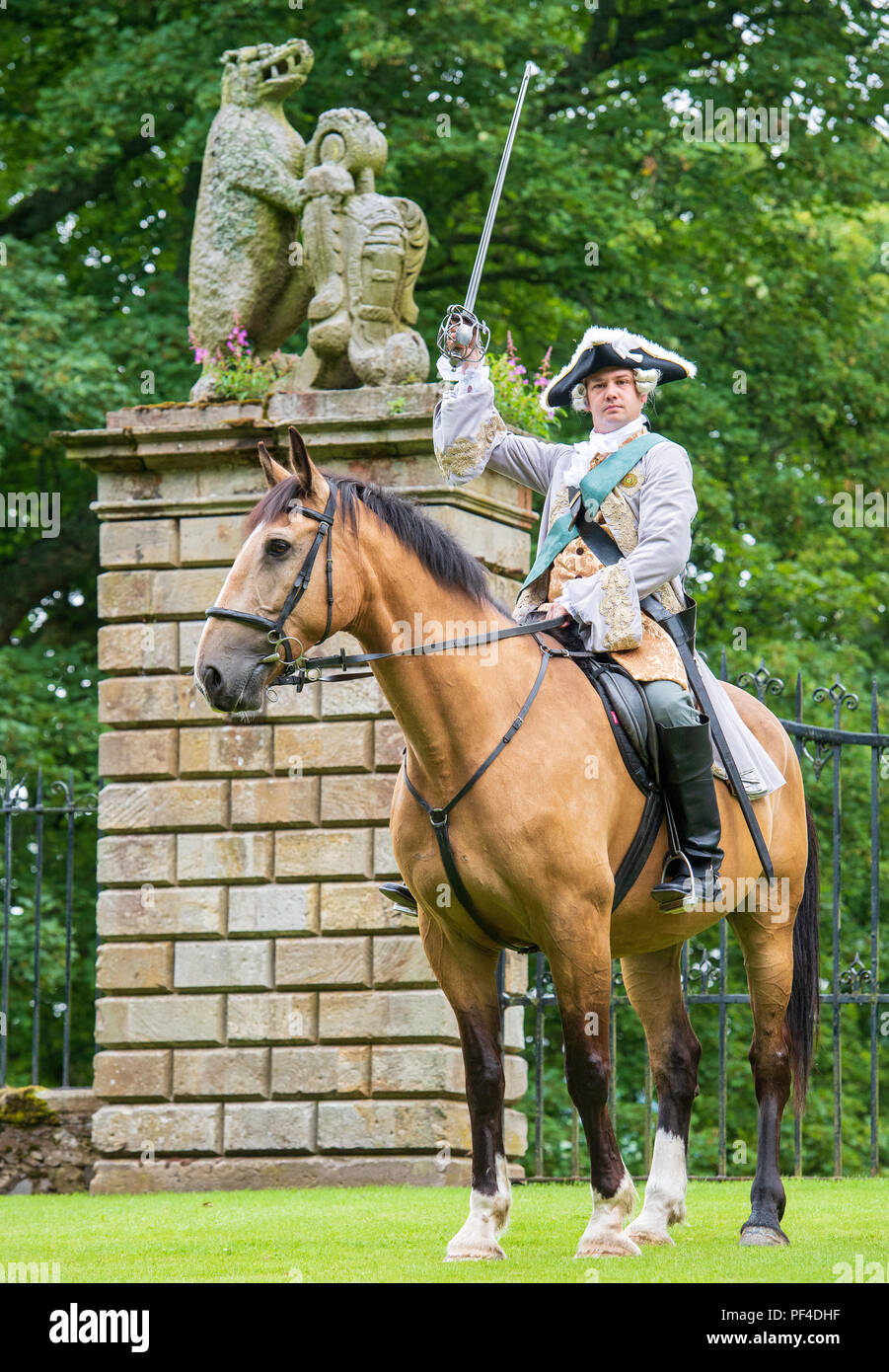 Pictured Reenactor Arran Johnston as Bonnie Prince Charlie Press ...