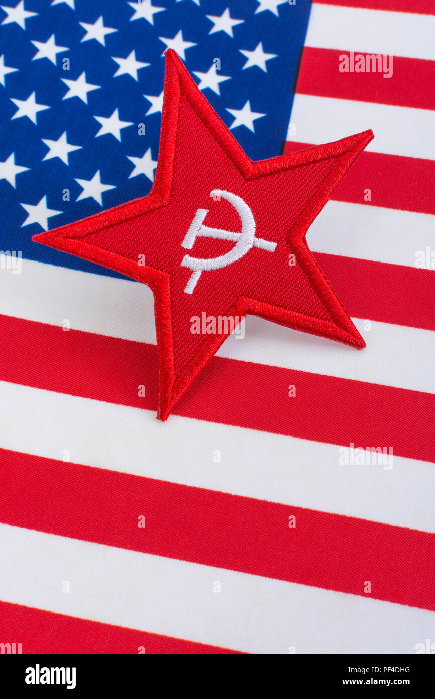 Hammer sickle stars stripes hi-res stock photography and images - Alamy