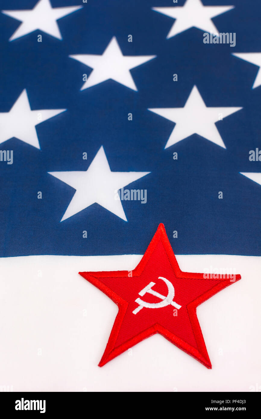 Hammer sickle stars stripes hi-res stock photography and images - Alamy