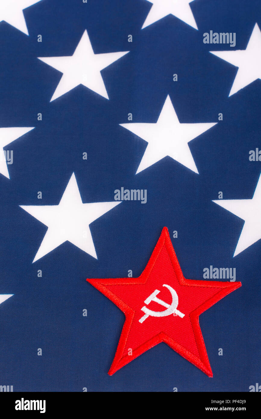 Hammer sickle stars stripes hi-res stock photography and images - Alamy