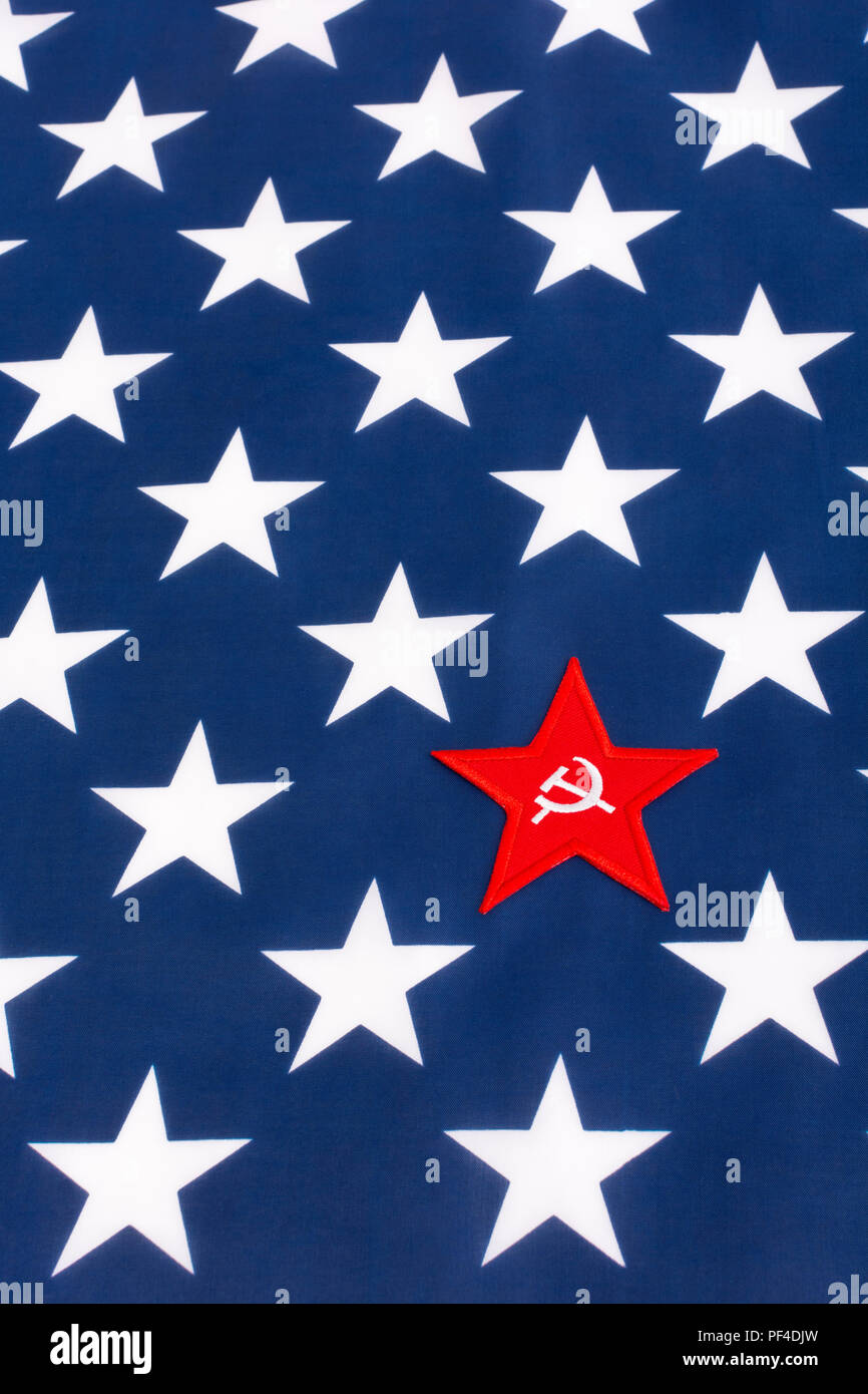 Hammer sickle stars stripes hi-res stock photography and images - Alamy