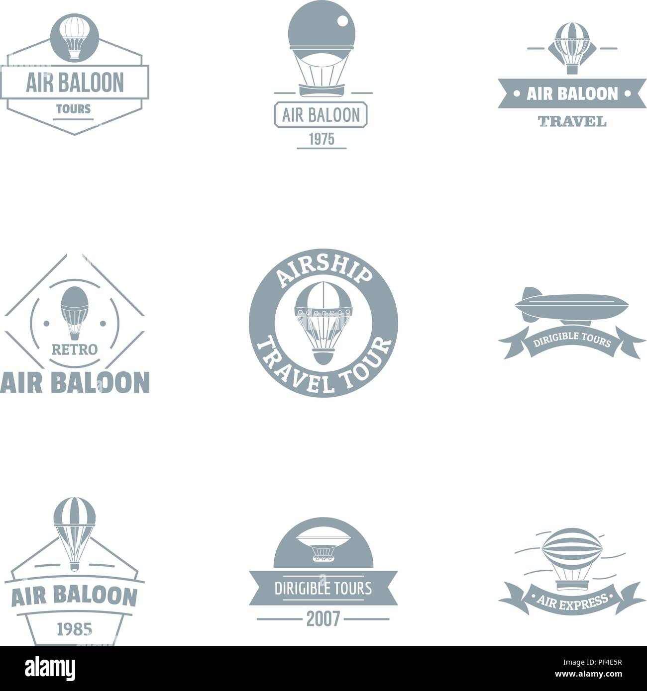 Air stuff logo set, simple style Stock Vector Image & Art - Alamy