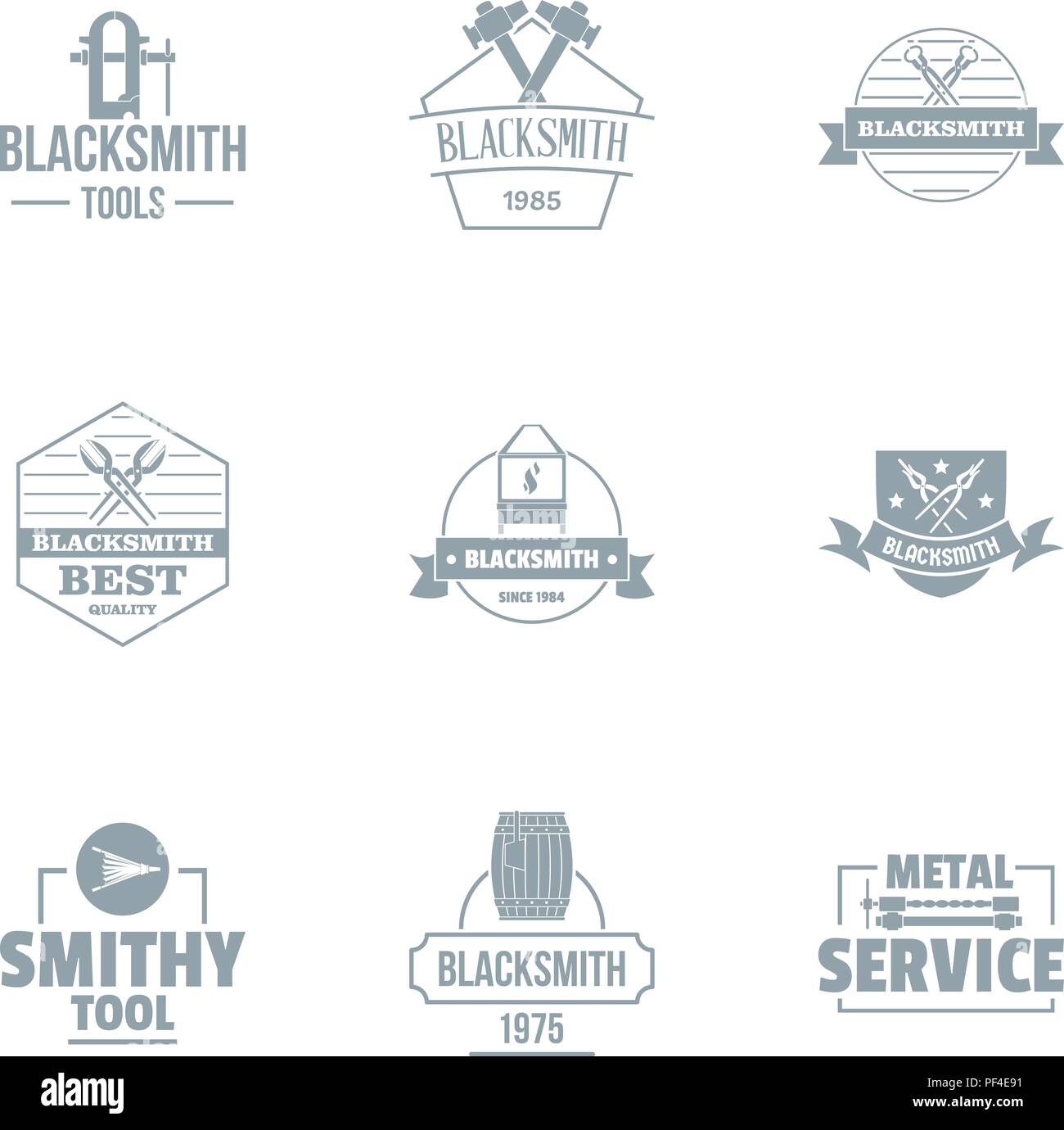 Blacksmithing illustration Stock Vector Images - Alamy