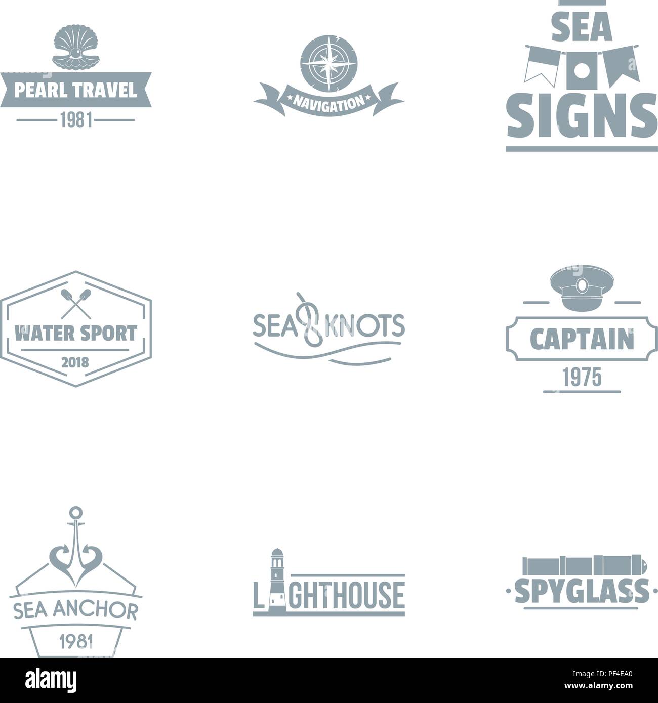 Activity of water logo set, simple style Stock Vector Image & Art - Alamy