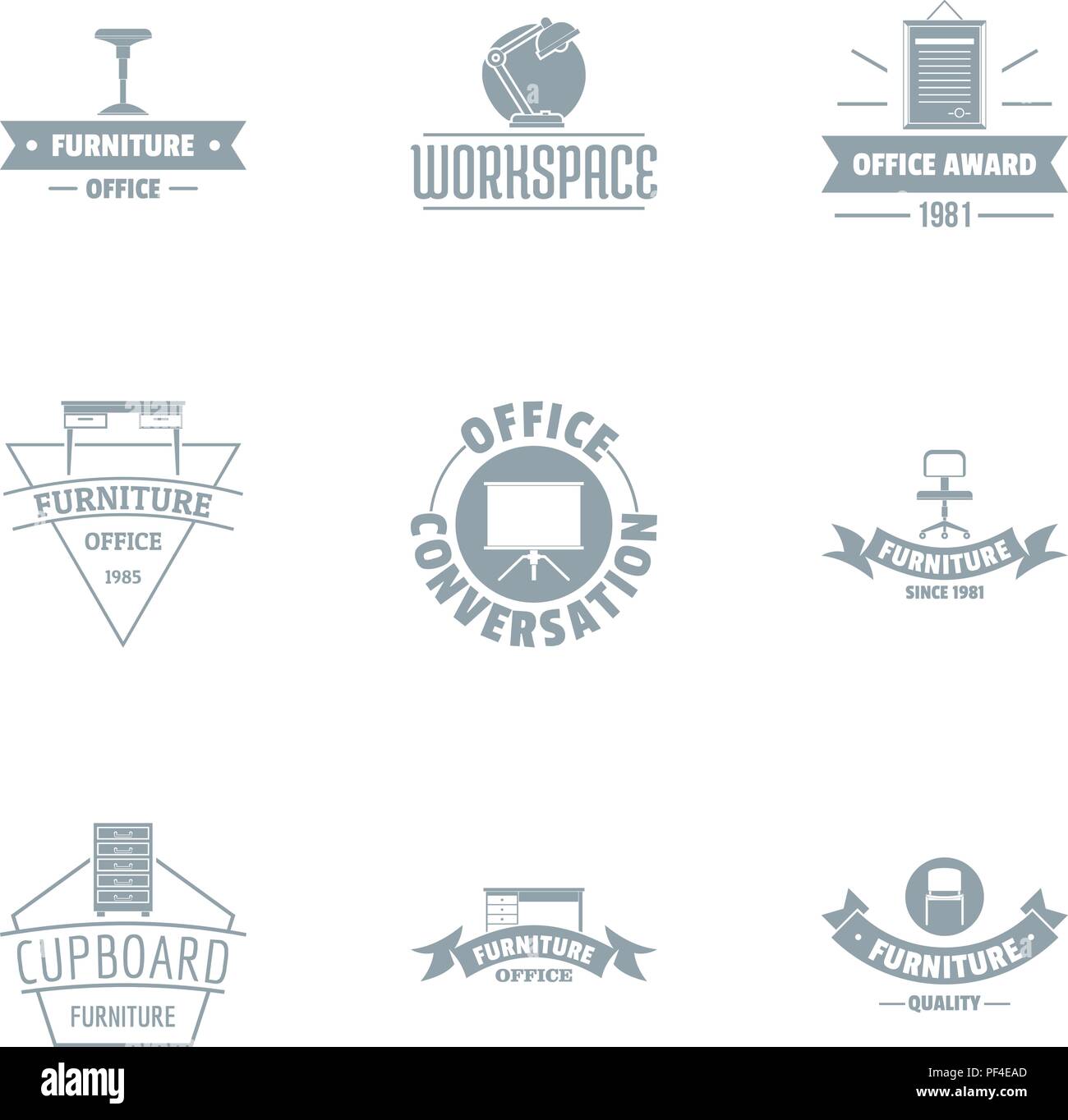 Office talk logo set, simple style Stock Vector Image & Art - Alamy