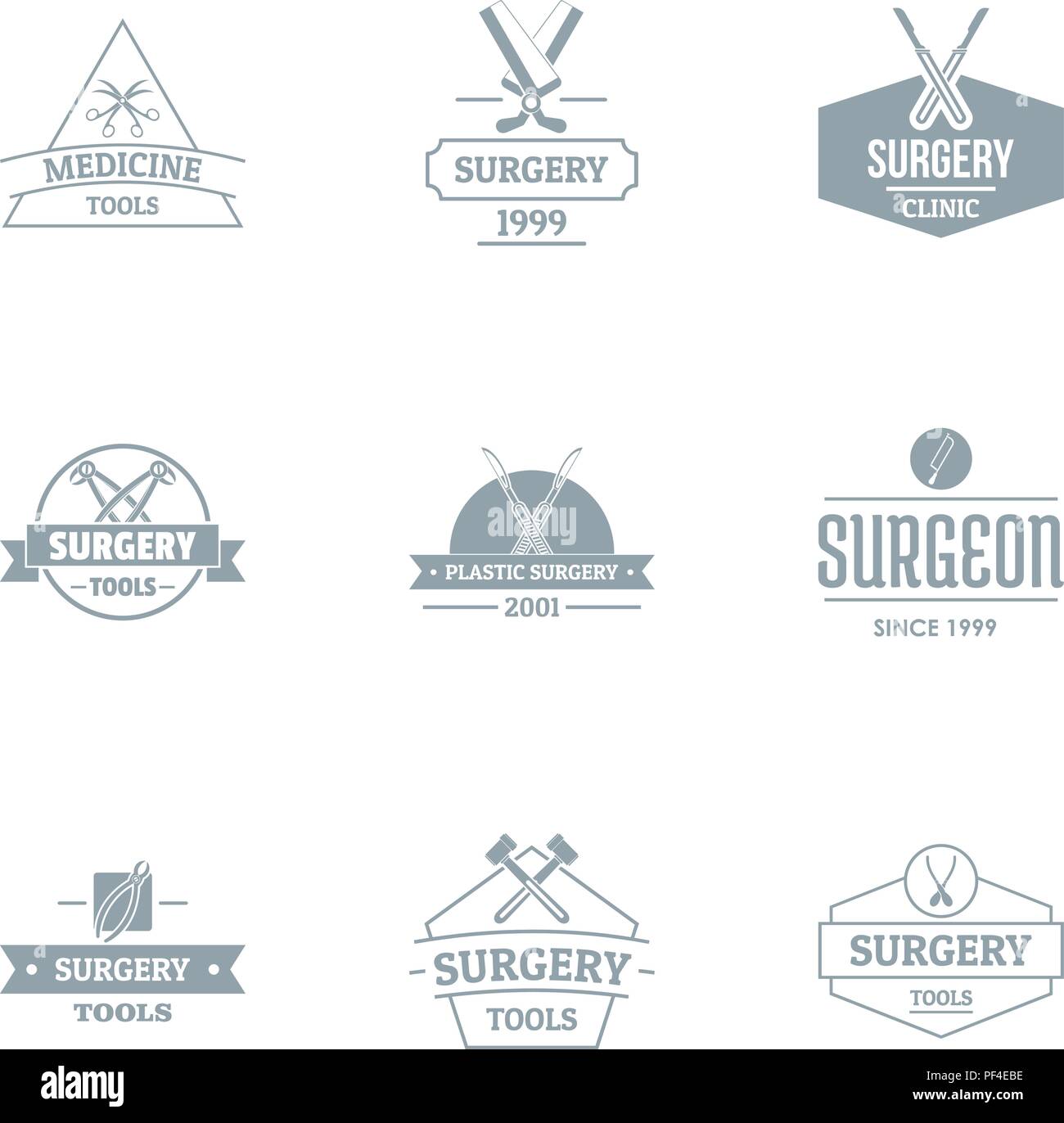 Med tool logo set, simple style Stock Vector Image & Art - Alamy