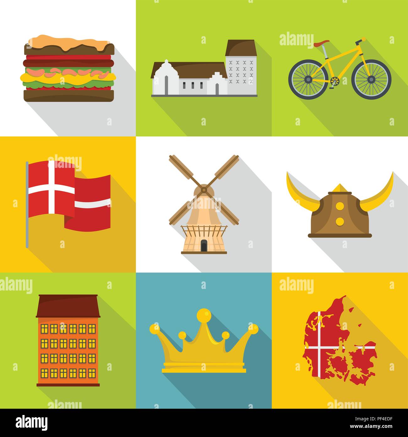 Useful edge icons set, flat style Stock Vector Image & Art - Alamy