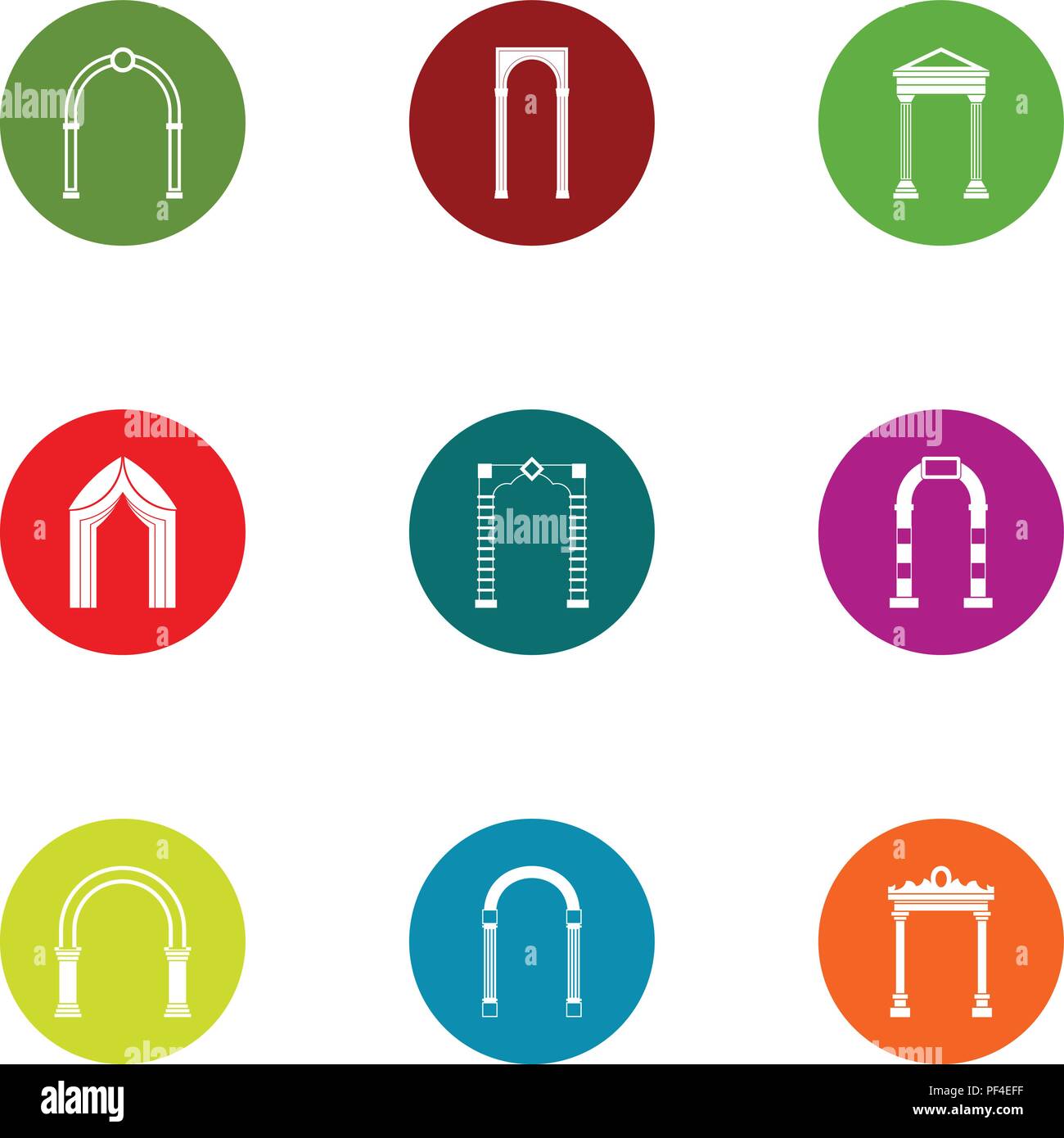 Arched entrance gate Stock Vector Images - Alamy