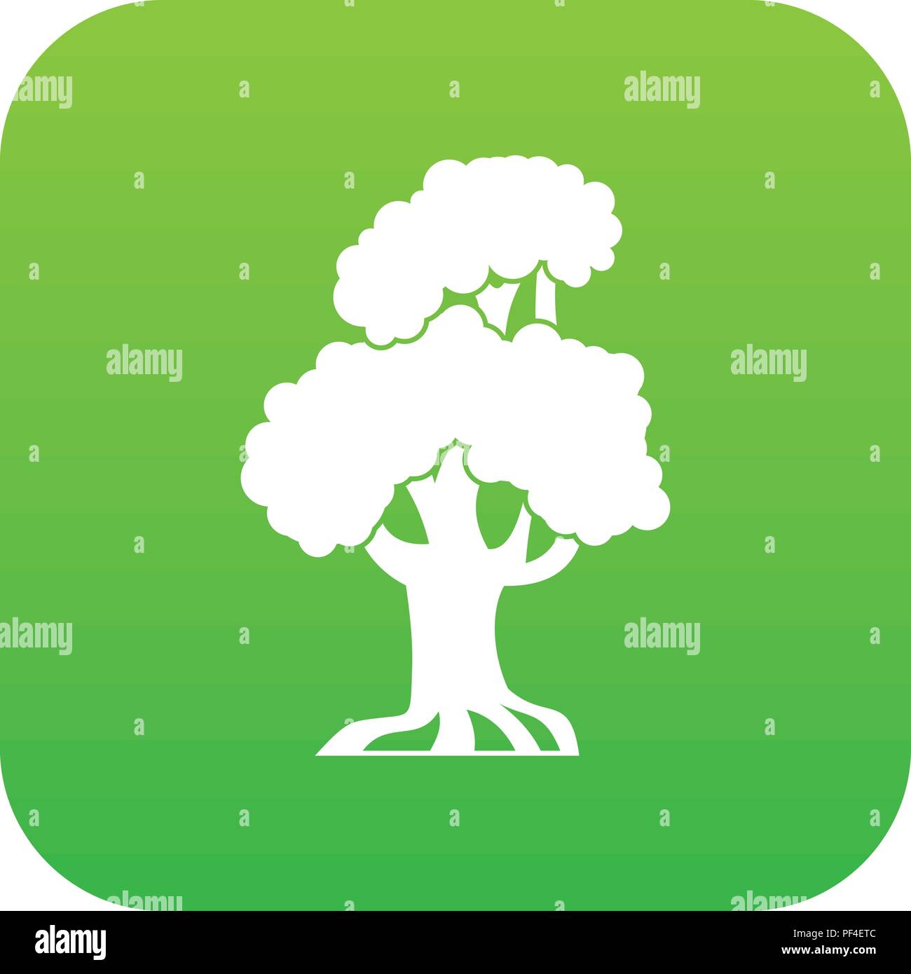 Oak icon digital green Stock Vector Image & Art - Alamy
