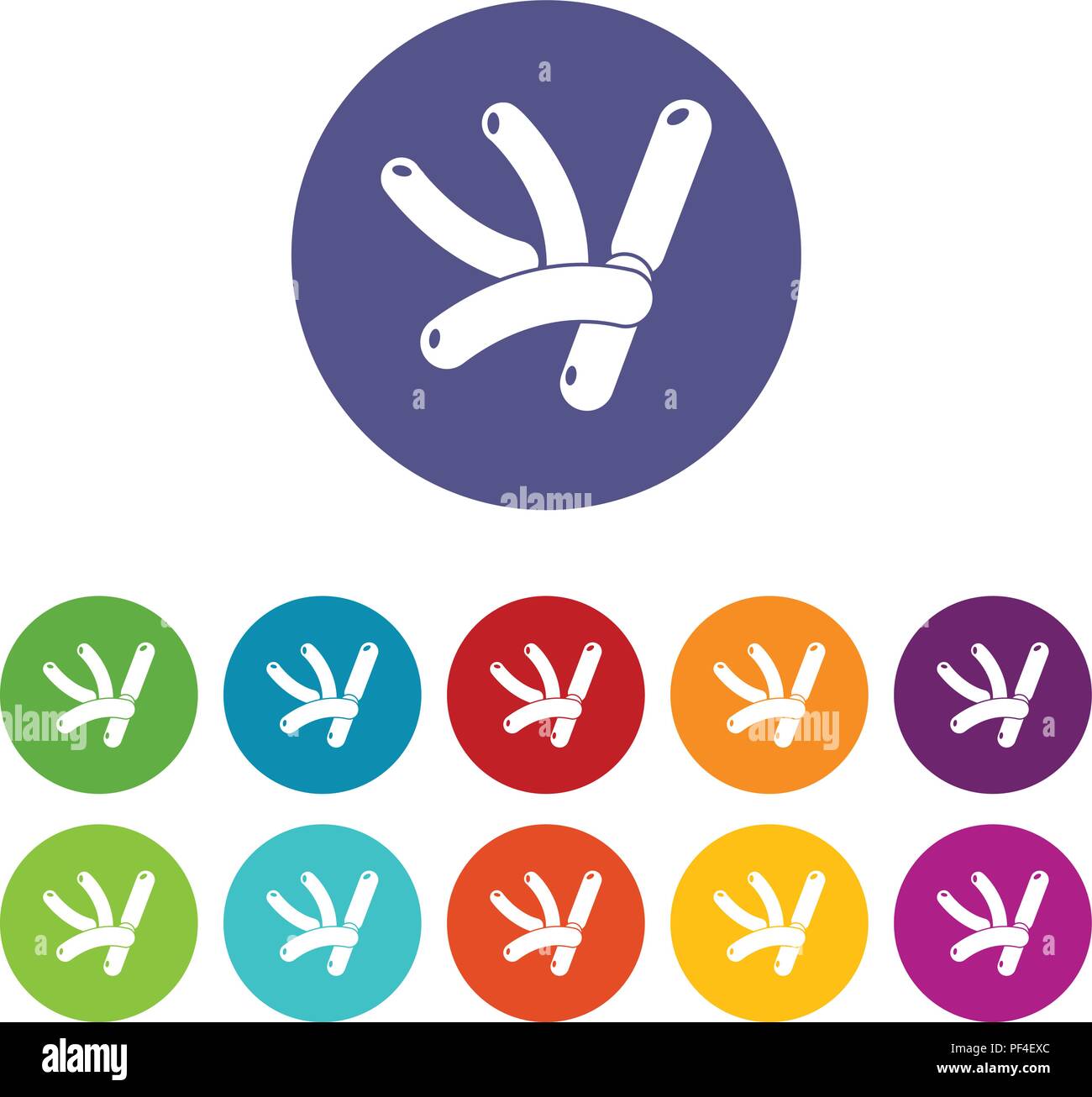 Bacilli icons set vector color Stock Vector Image & Art - Alamy