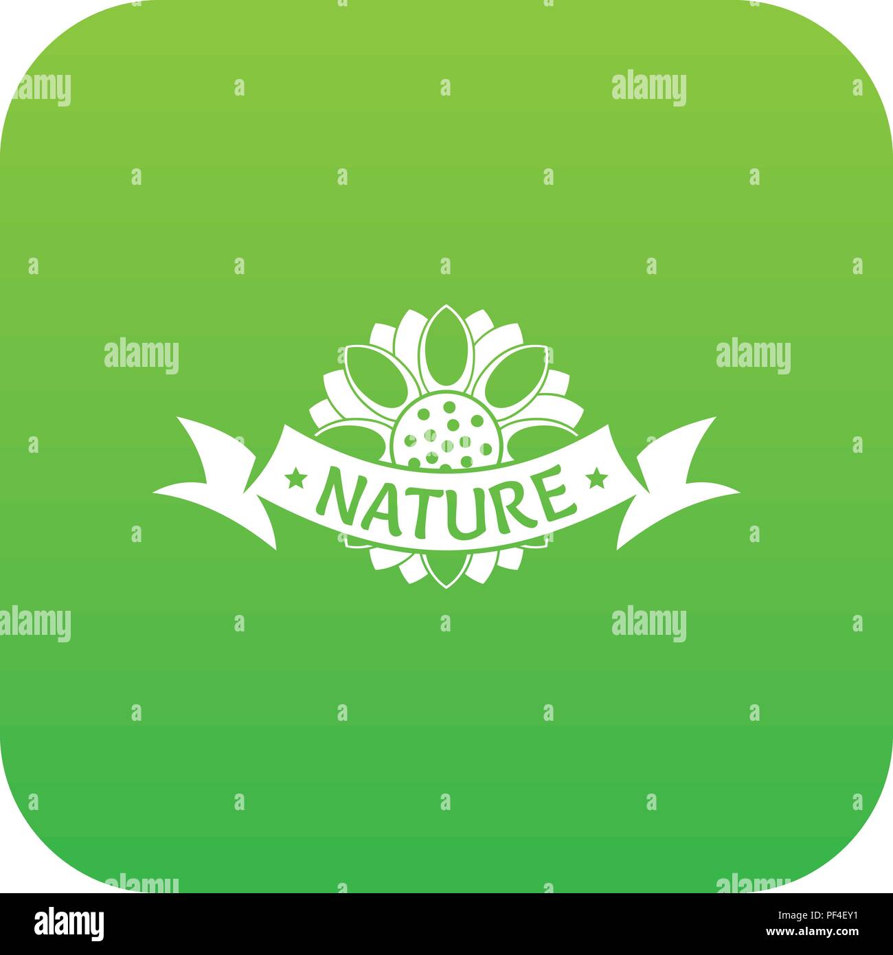 Nature icon green vector Stock Vector Image & Art - Alamy