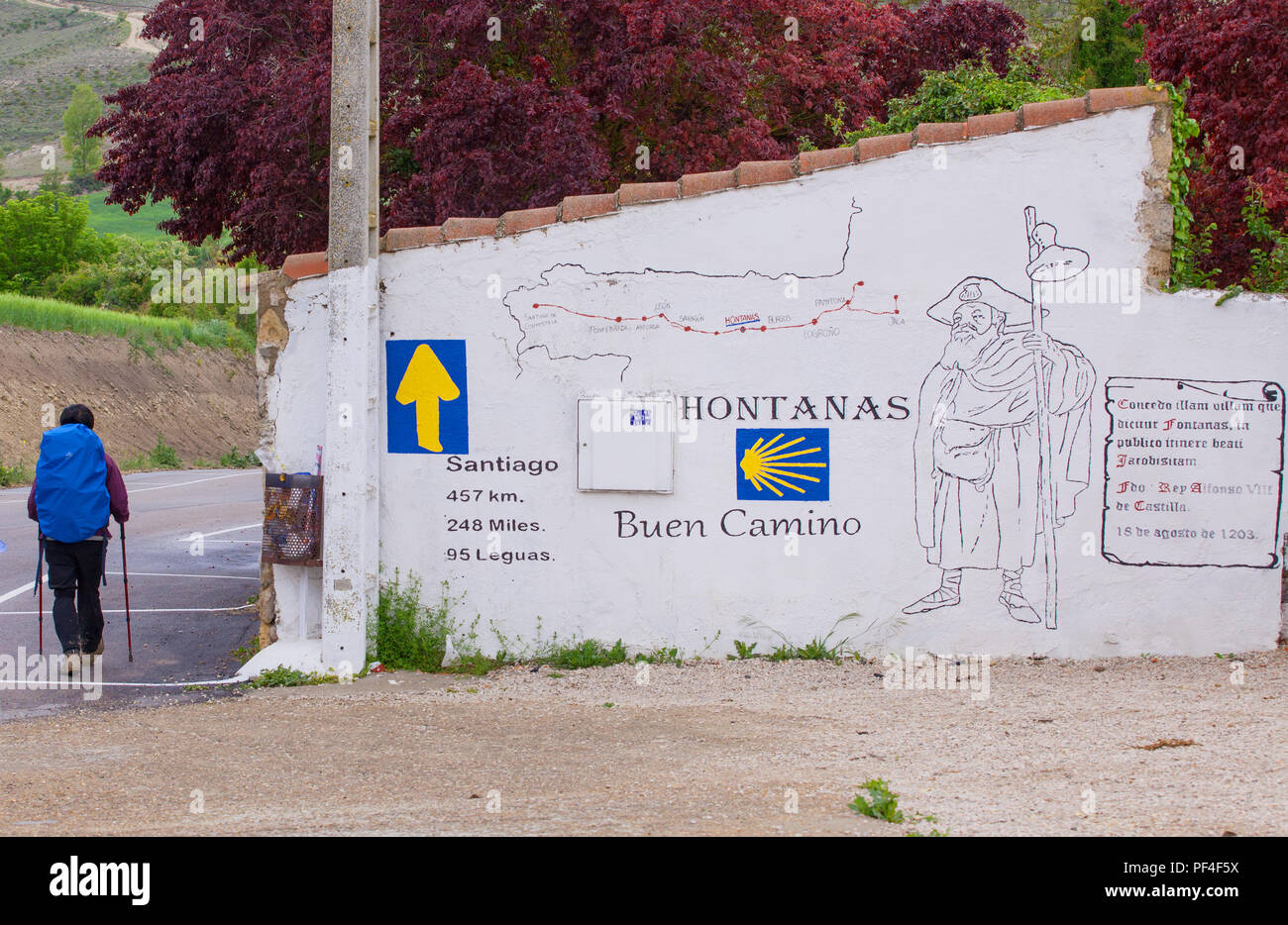 Medieval pilgrim map hi-res stock photography and images - Alamy