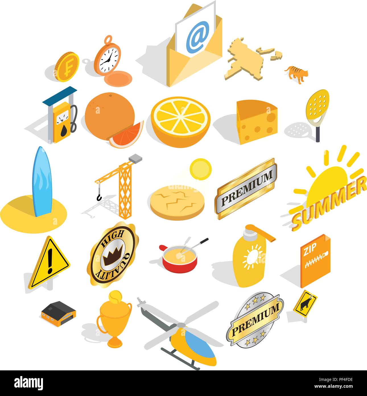 Successful life icons set, isometric style Stock Vector Image & Art - Alamy