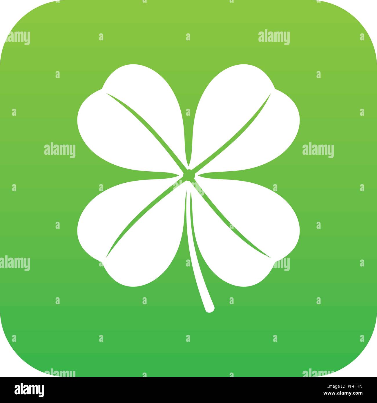 Clover leaf icon digital green Stock Vector Image & Art - Alamy