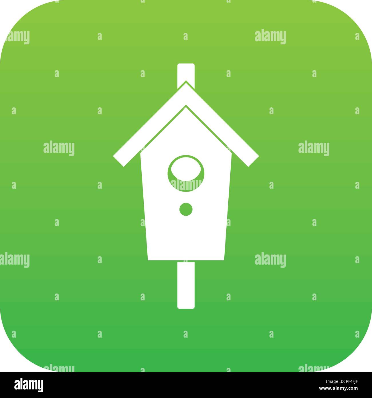 Birdhouse icon digital green Stock Vector Image & Art - Alamy