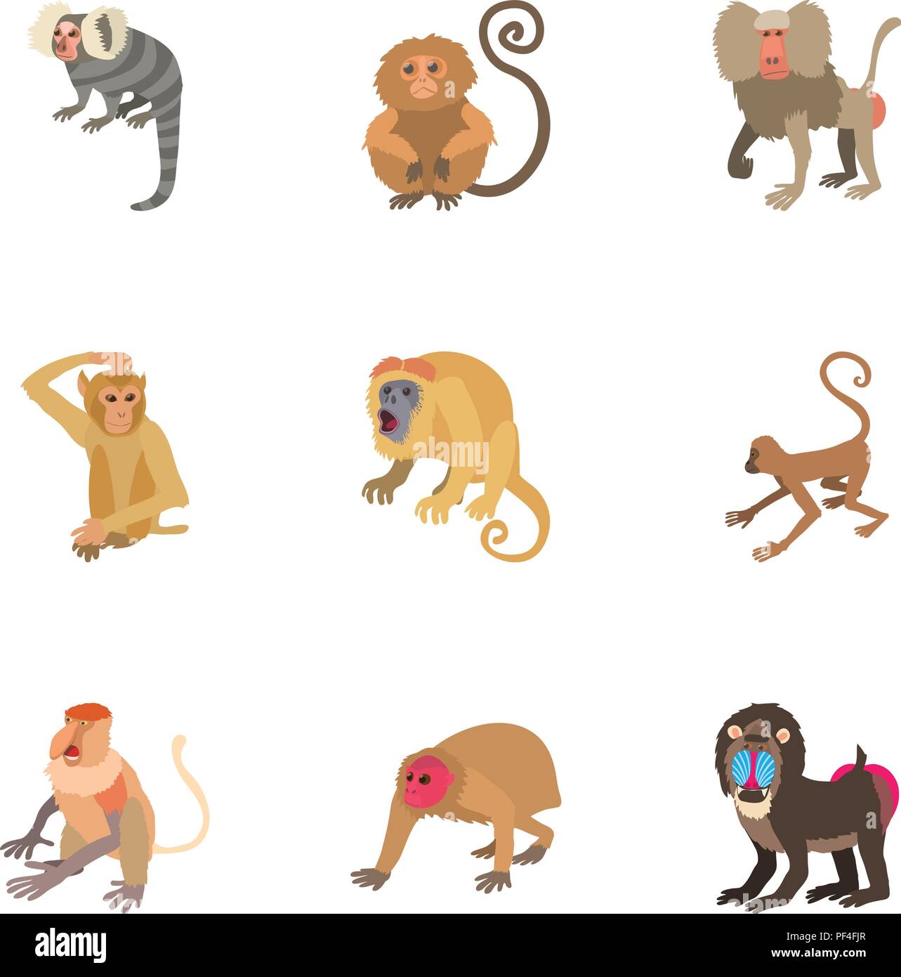 Climb the tree icons set, cartoon style Stock Vector Image & Art - Alamy