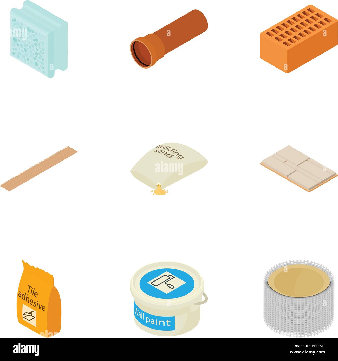 Construction material inventory Stock Vector Images - Alamy
