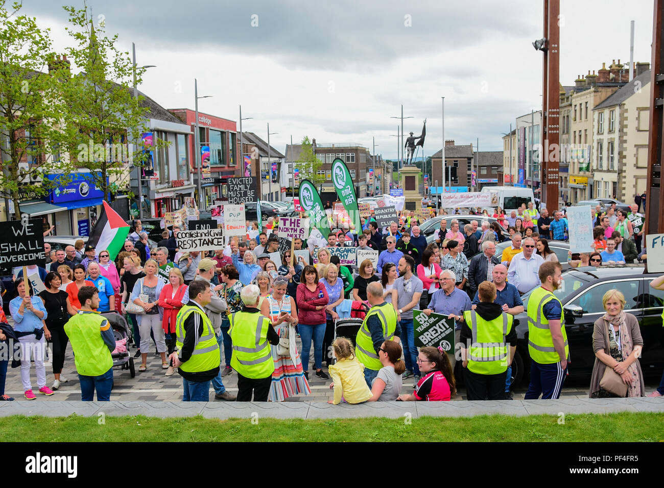 County Tyrone, UK. 18 August 2018. Sinn Féin Party Civil Rights ...