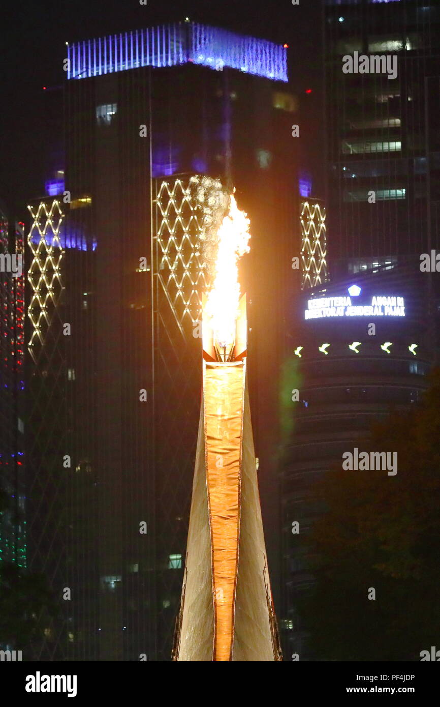 Jakarta, Indonesia. 18th Aug, 2018. The torch Opening Ceremony ...