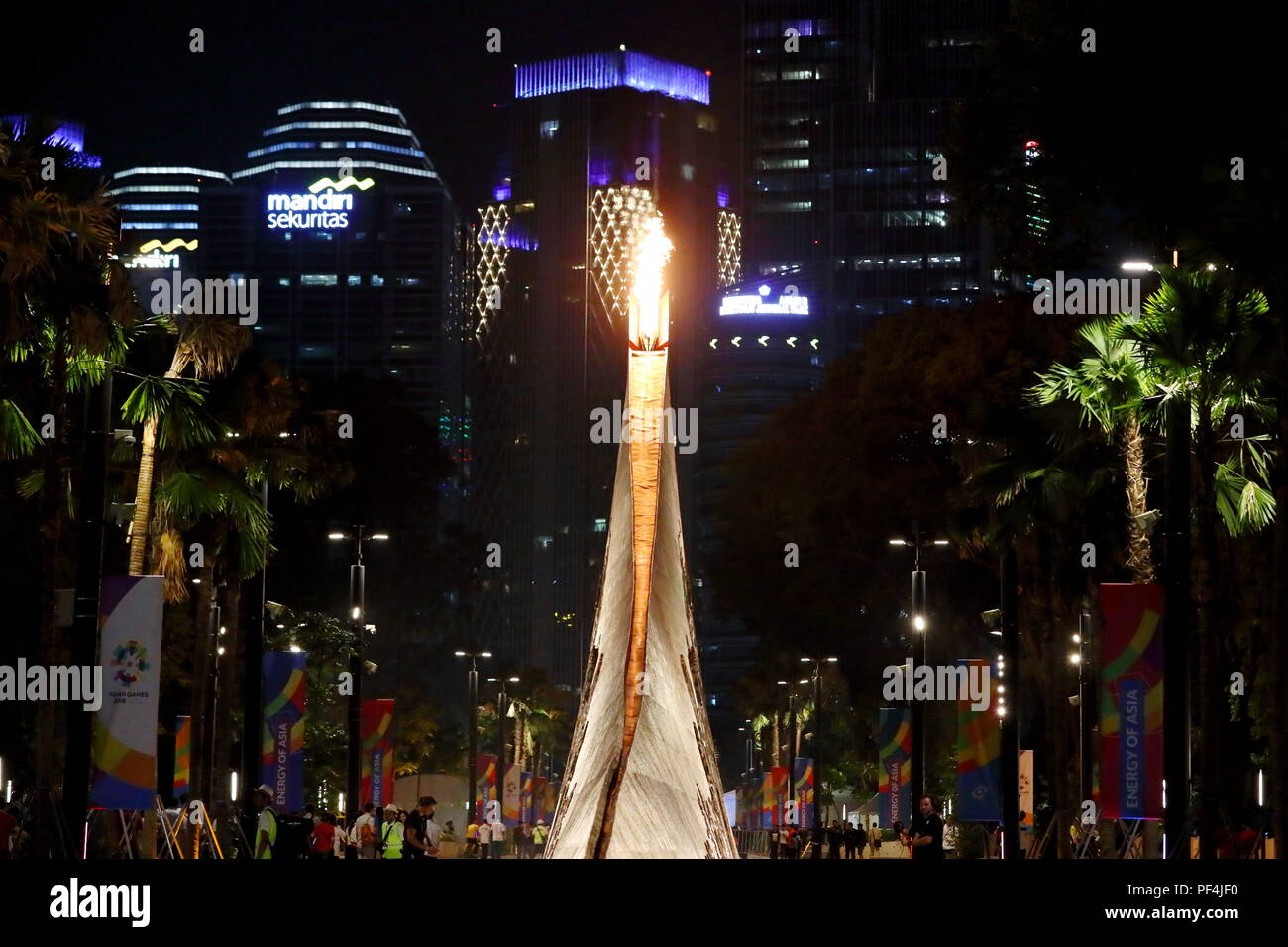 Jakarta, Indonesia. 18th Aug, 2018. The torch Opening Ceremony ...