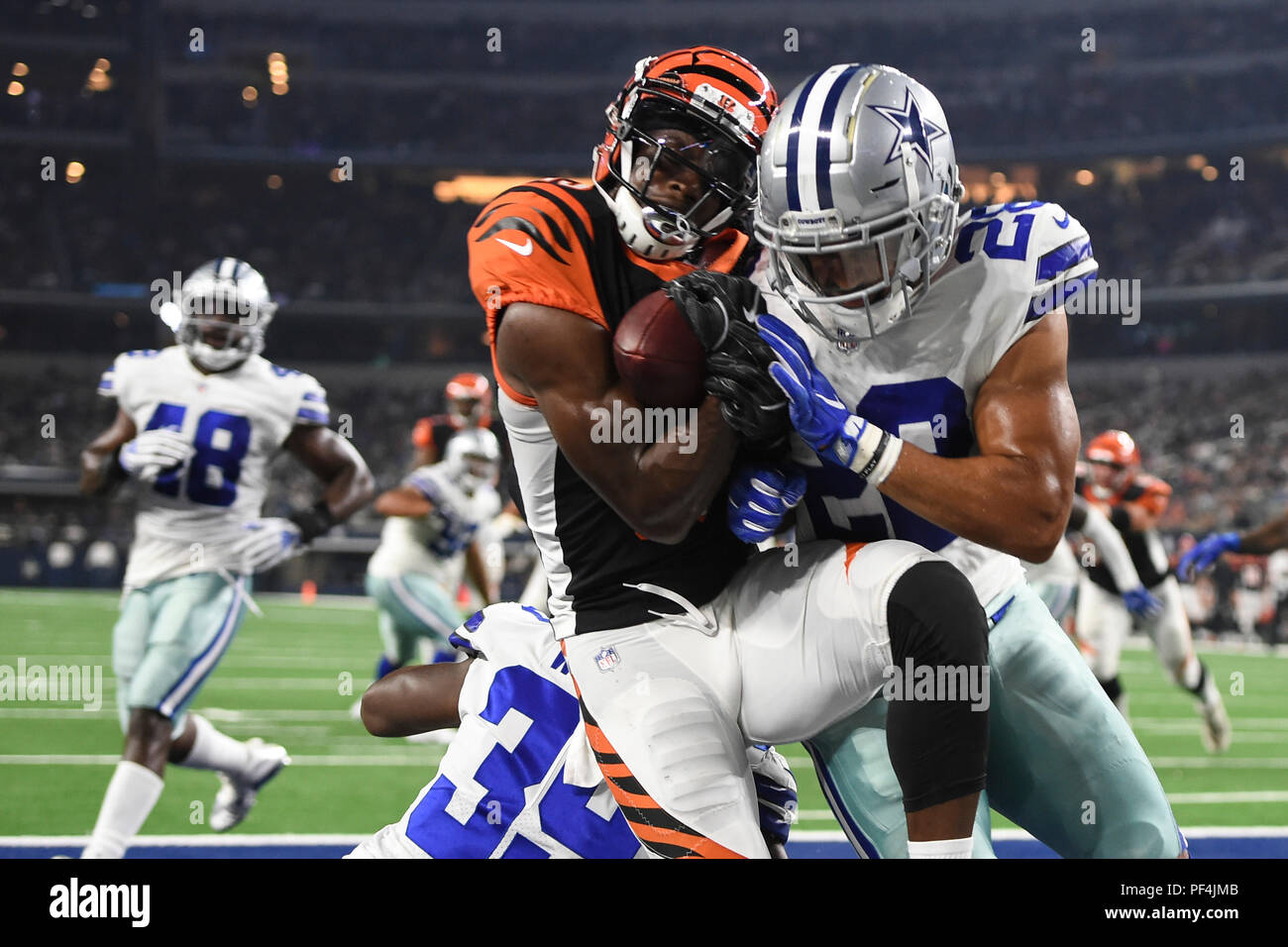 Texas, USA. 18 August 2018. Cincinnati Bengals wide receiver John Ross ...