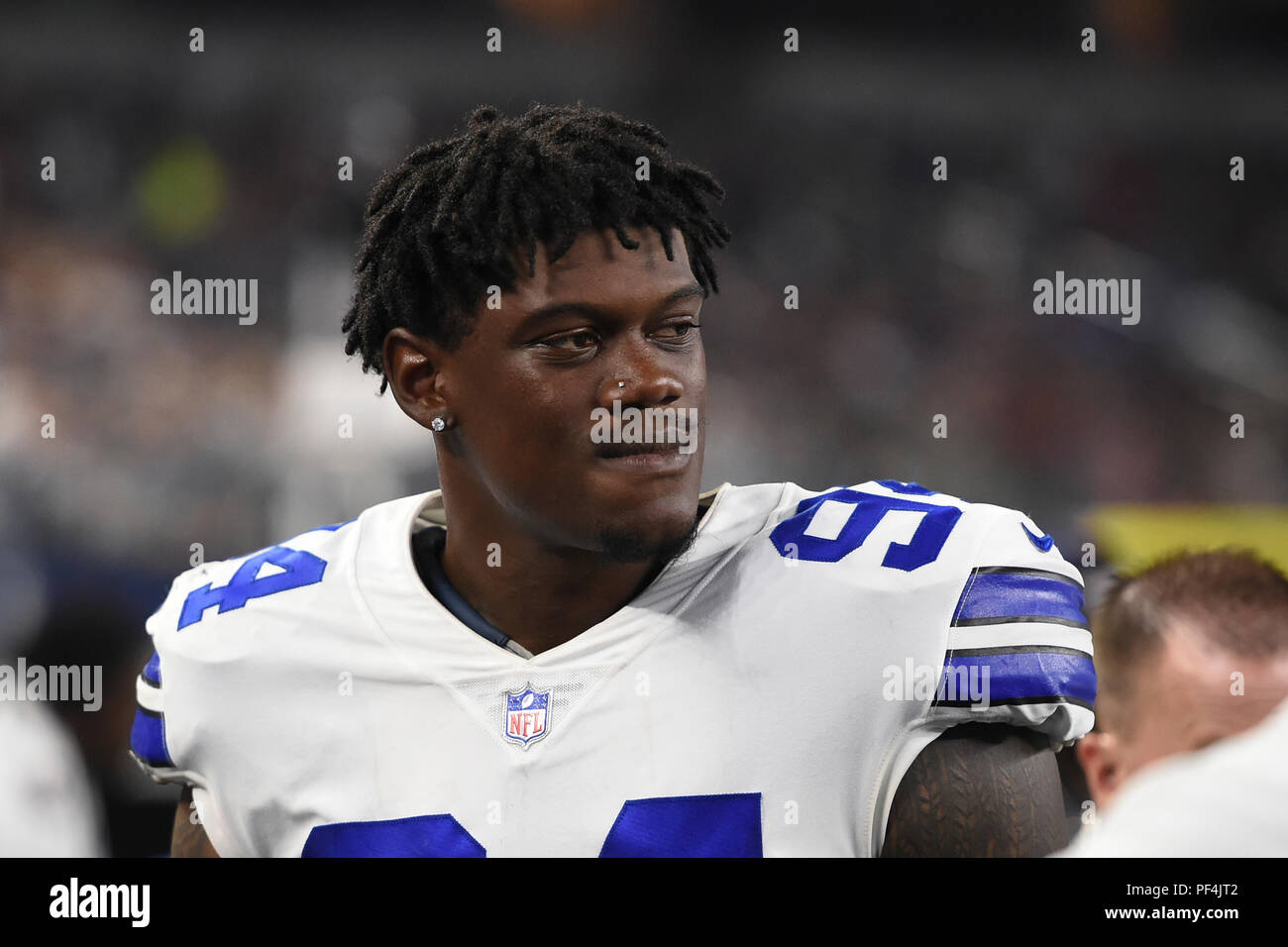 Texas, USA. 18 August 2018. Dallas Cowboys defensive end Randy Gregory ...