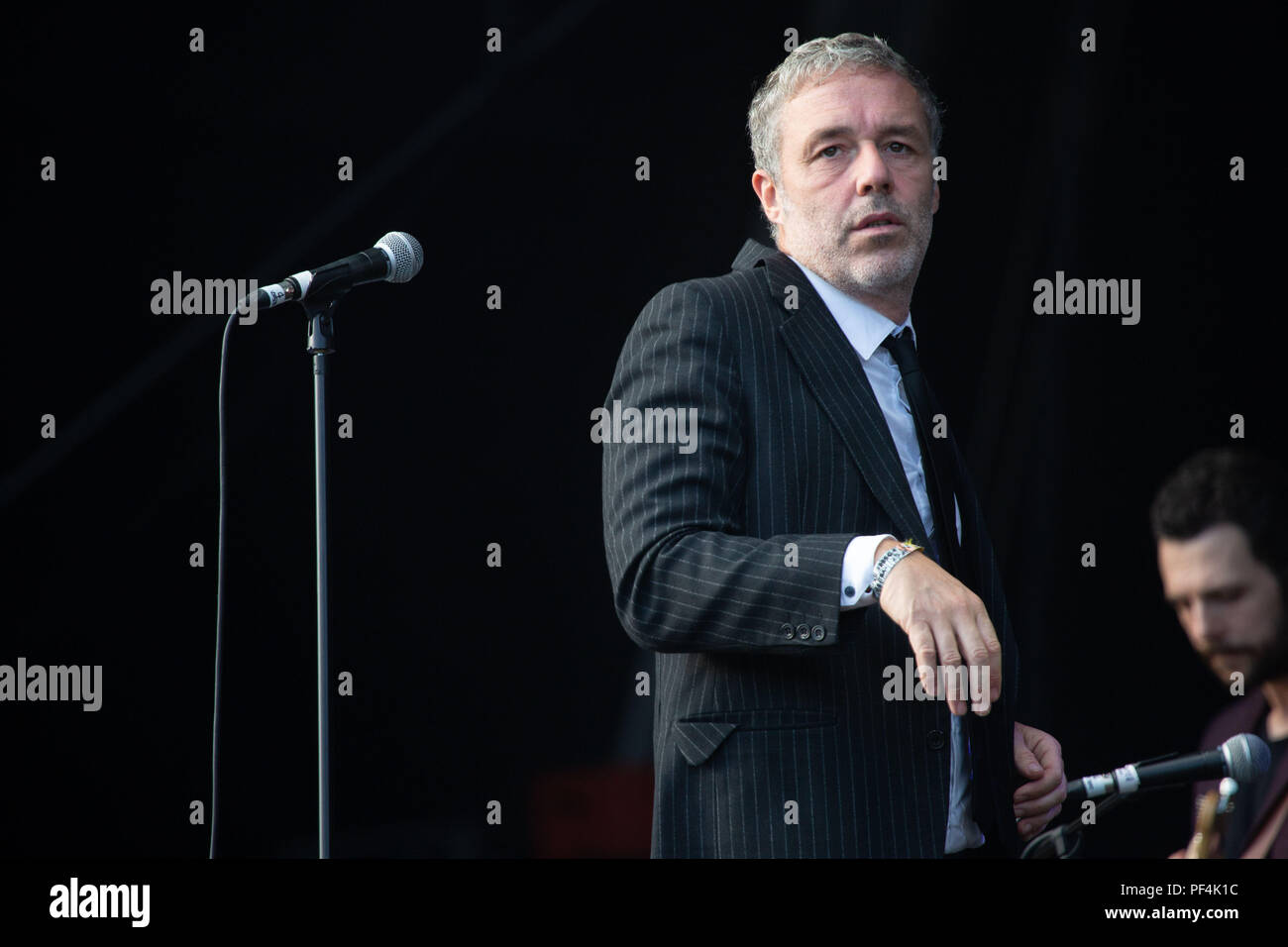 BAXTER DURY, LIVE, 2018: Baxter Dury plays the main Mountain Stage ...