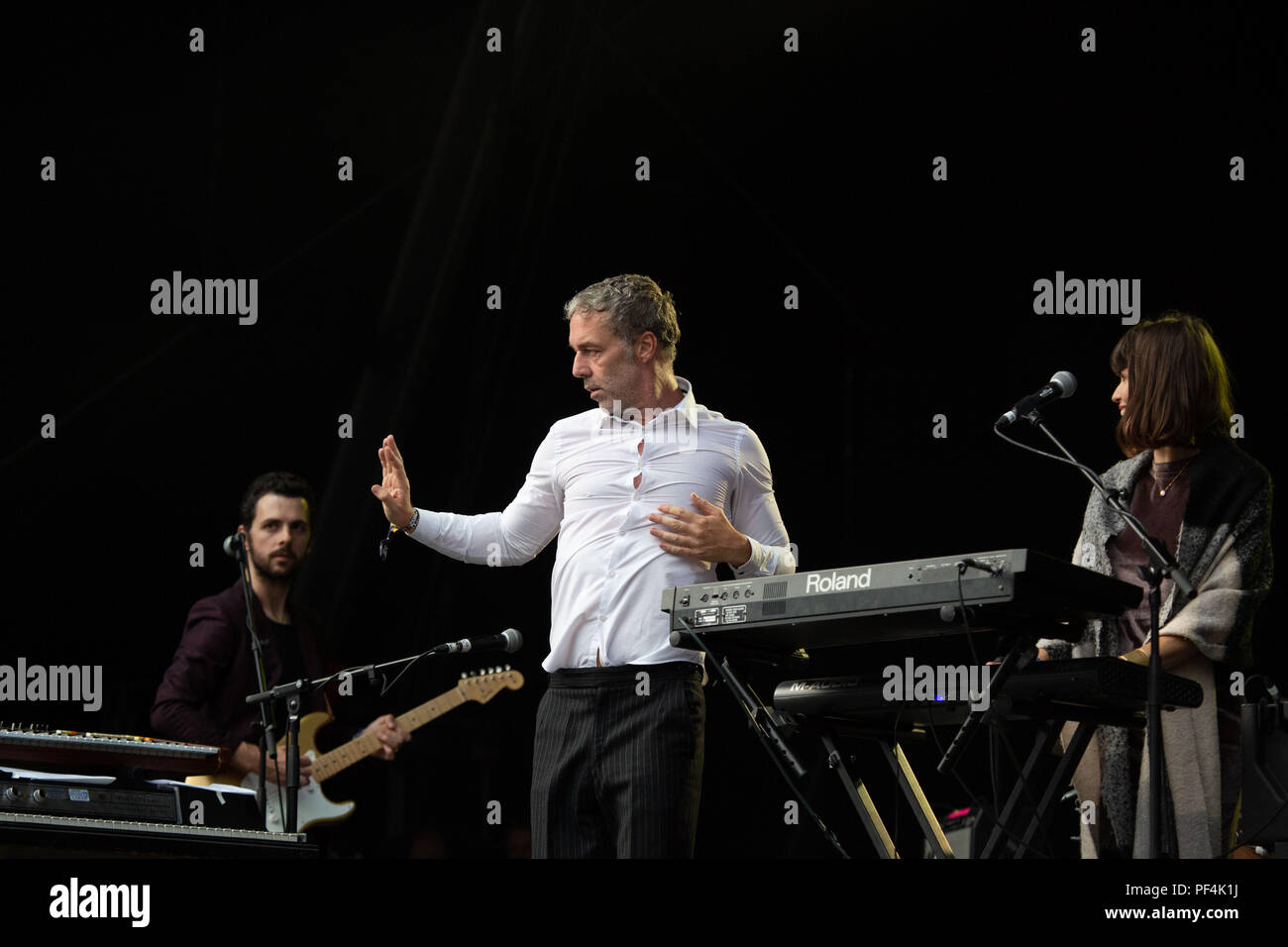 BAXTER DURY, LIVE, 2018: Baxter Dury plays the main Mountain Stage ...