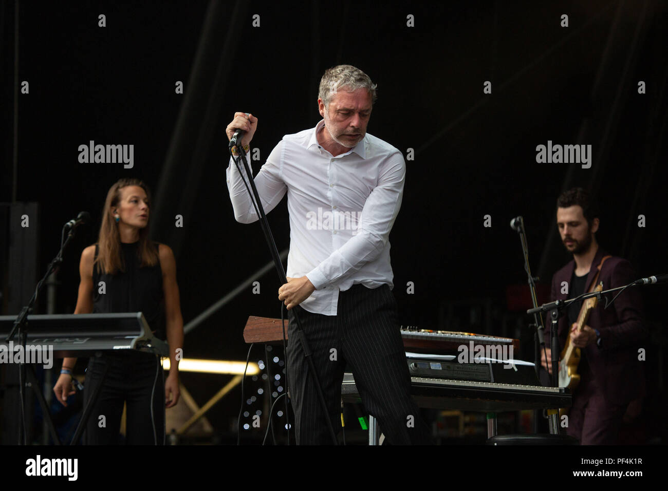 BAXTER DURY, LIVE, 2018: Baxter Dury plays the main Mountain Stage ...