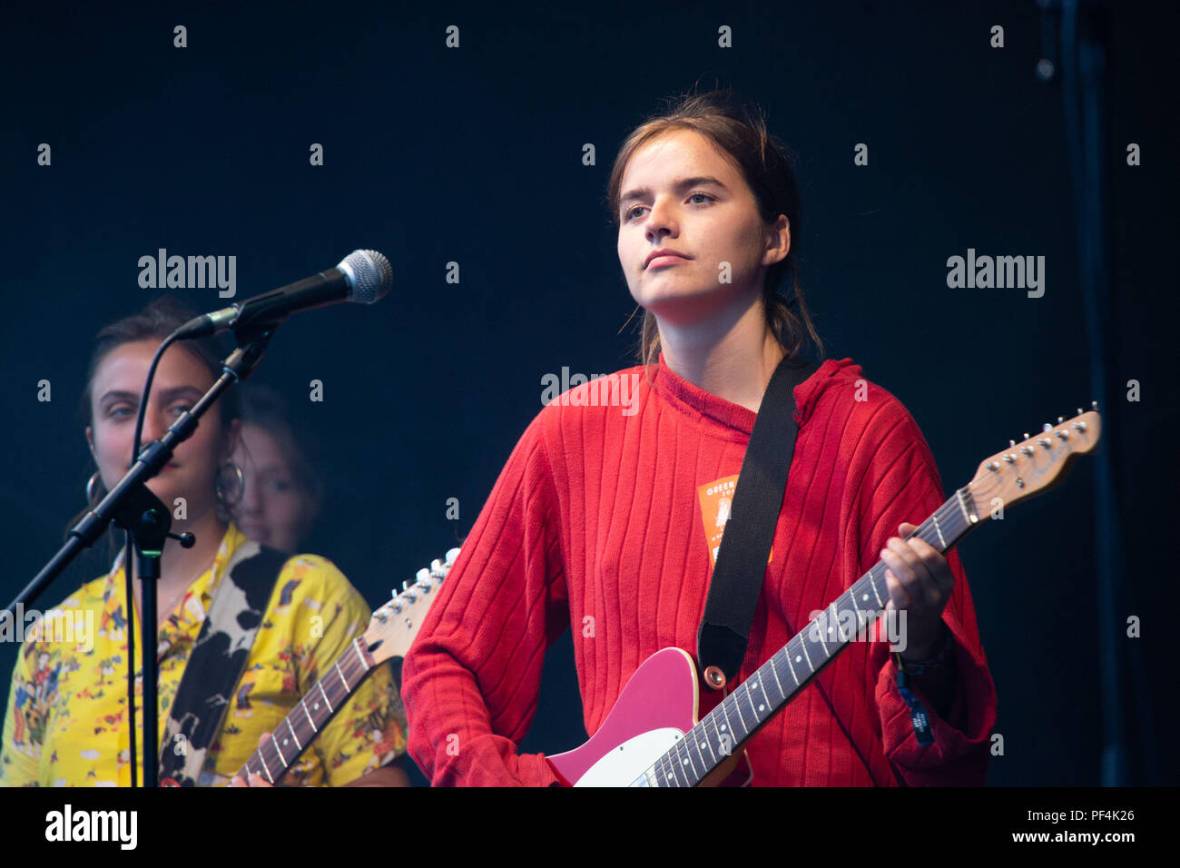 Girl playing with goat hi-res stock photography and images - Alamy