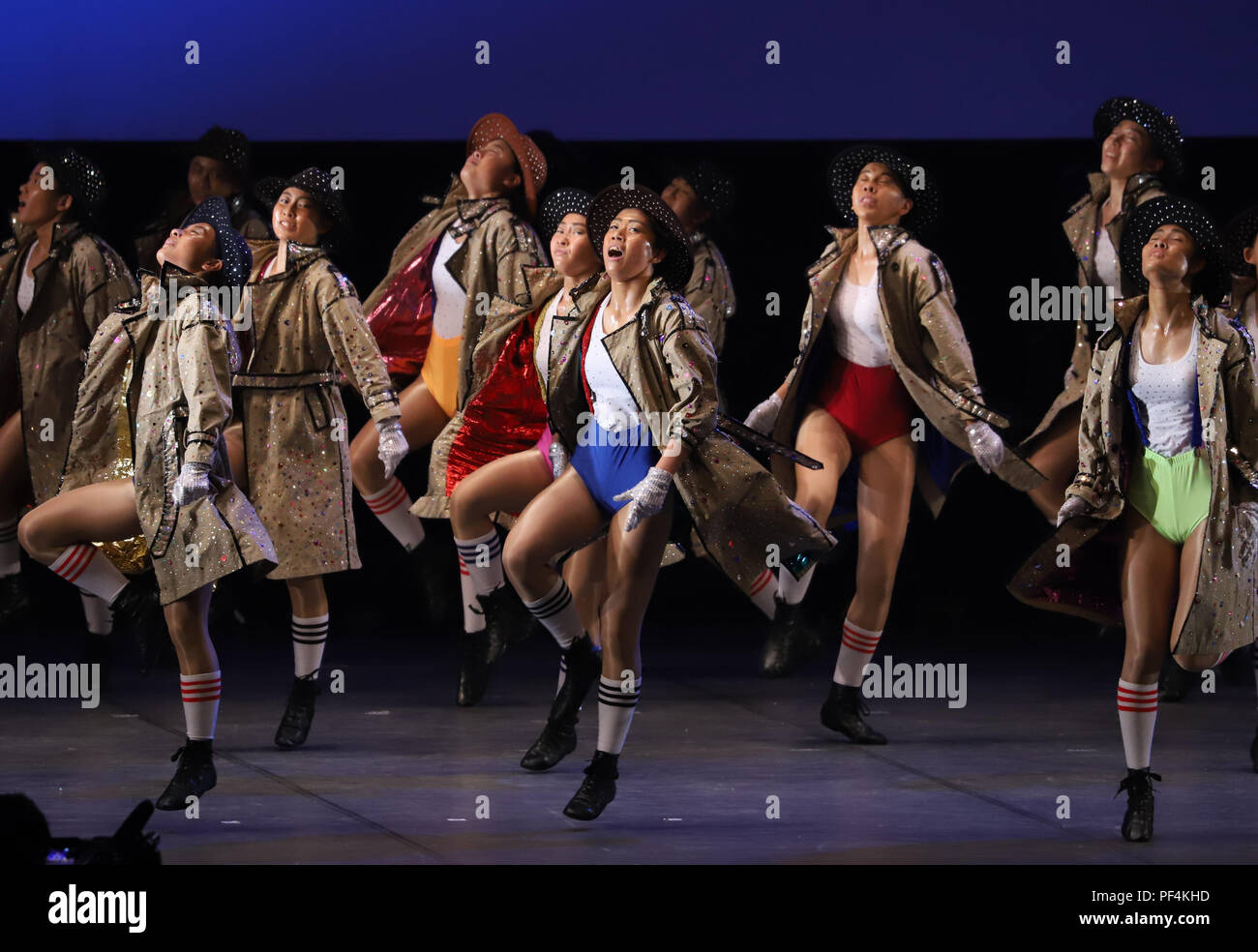Yokohama, Japan. 17th Aug, 2018. Dance team members of the Osaka ...