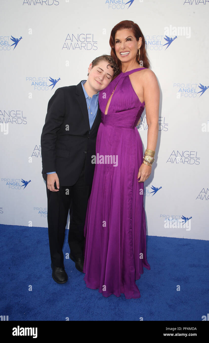 Los Angeles, Ca, USA. 18th Aug, 2018. Debra Messing, Roman Walker ...